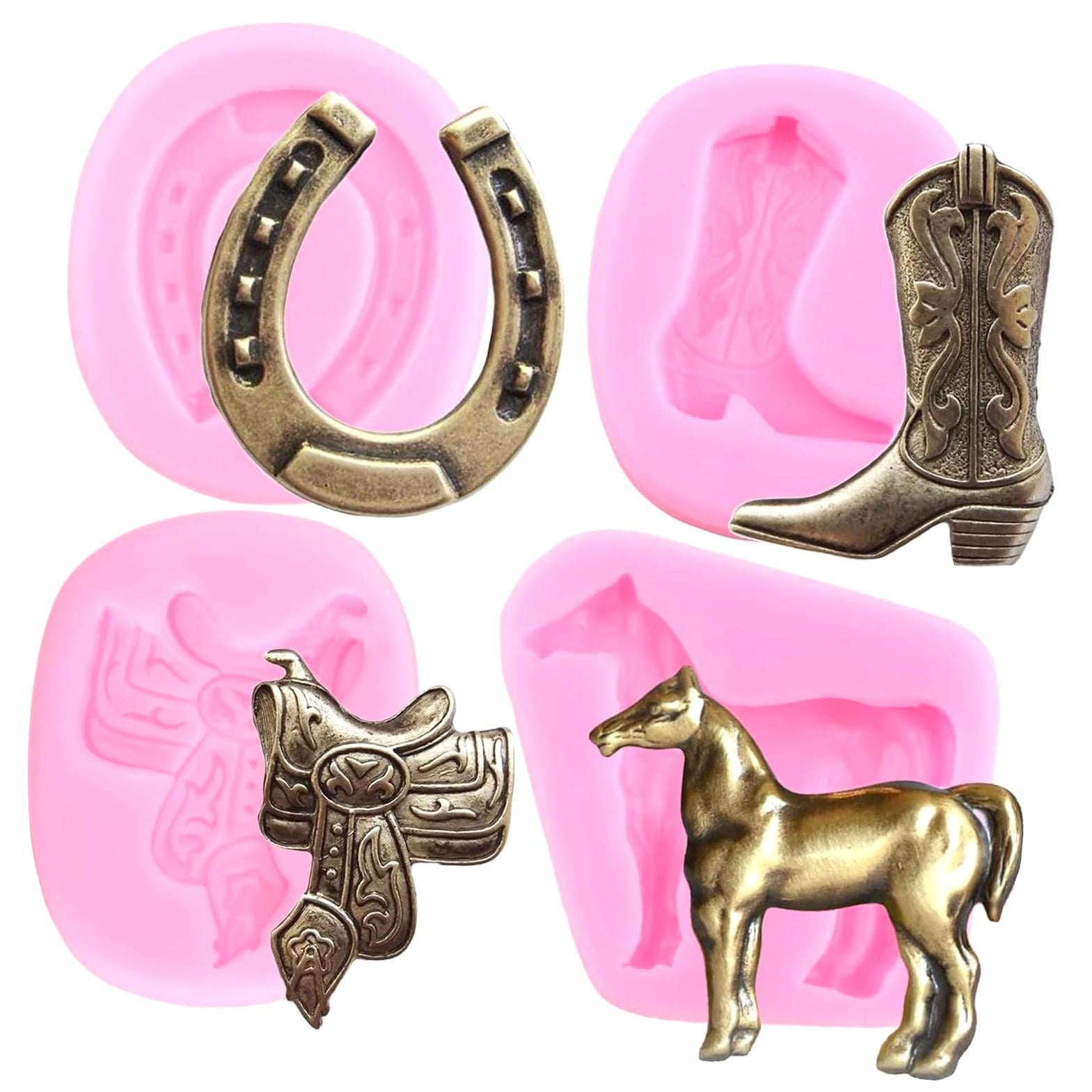 FREEAMG Silicone Molds Arrow Fondant Western Indians Molds Goat ...