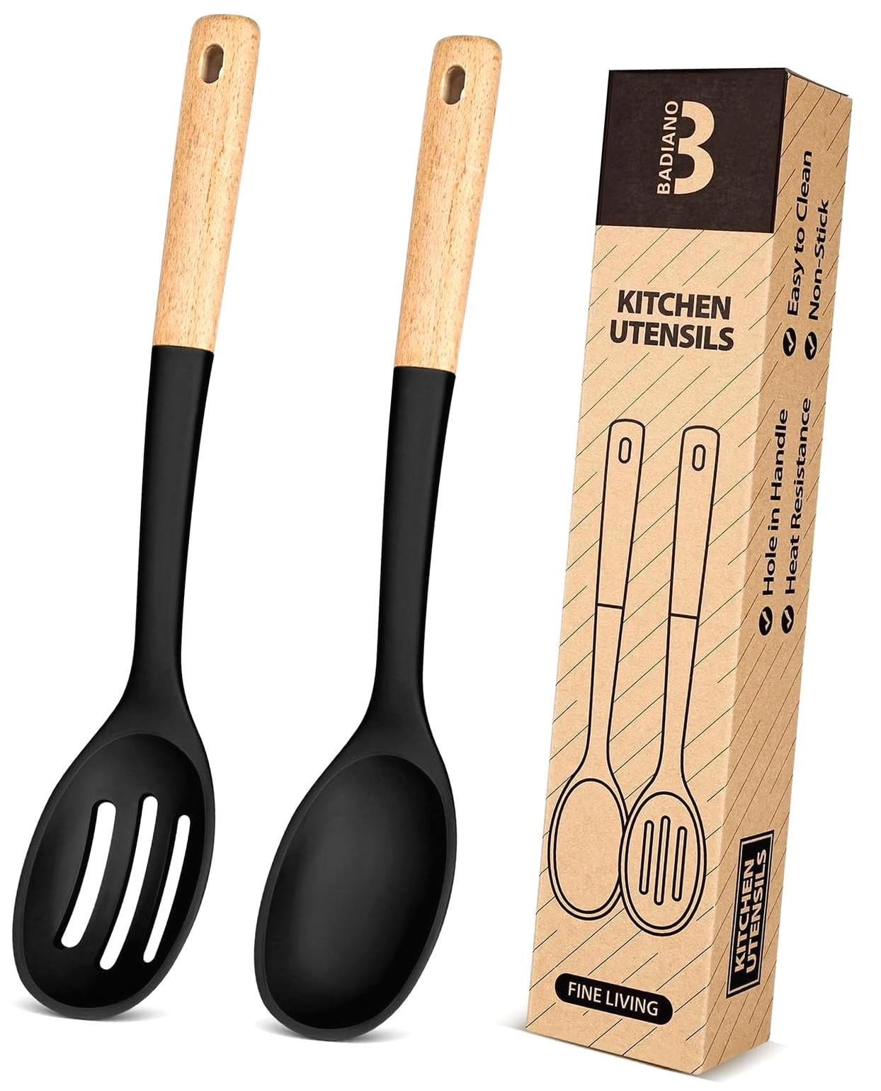 FREEAMG Silicone Serving Spoons, Ideal for Portioning Sides and Dishing ...