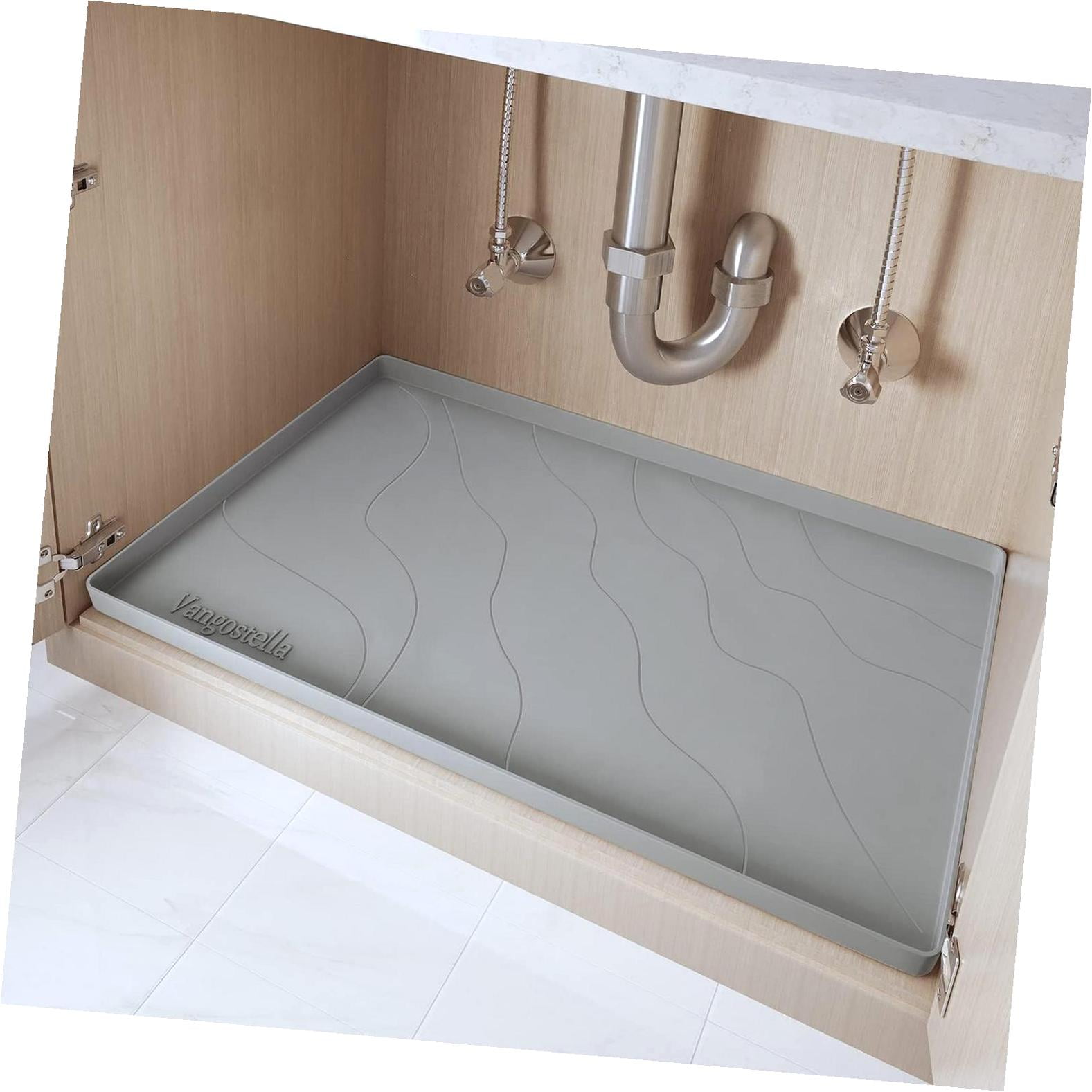 FREEAMG Silicone Under Sink Mats for Kitchen 22" x 22", Extra Thick ...