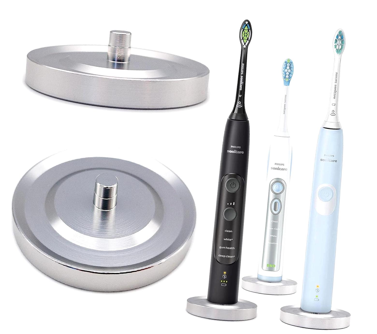 FREEAMG Silver Electric Toothbrush Stand, Hygienic Drip-Catching Holder ...