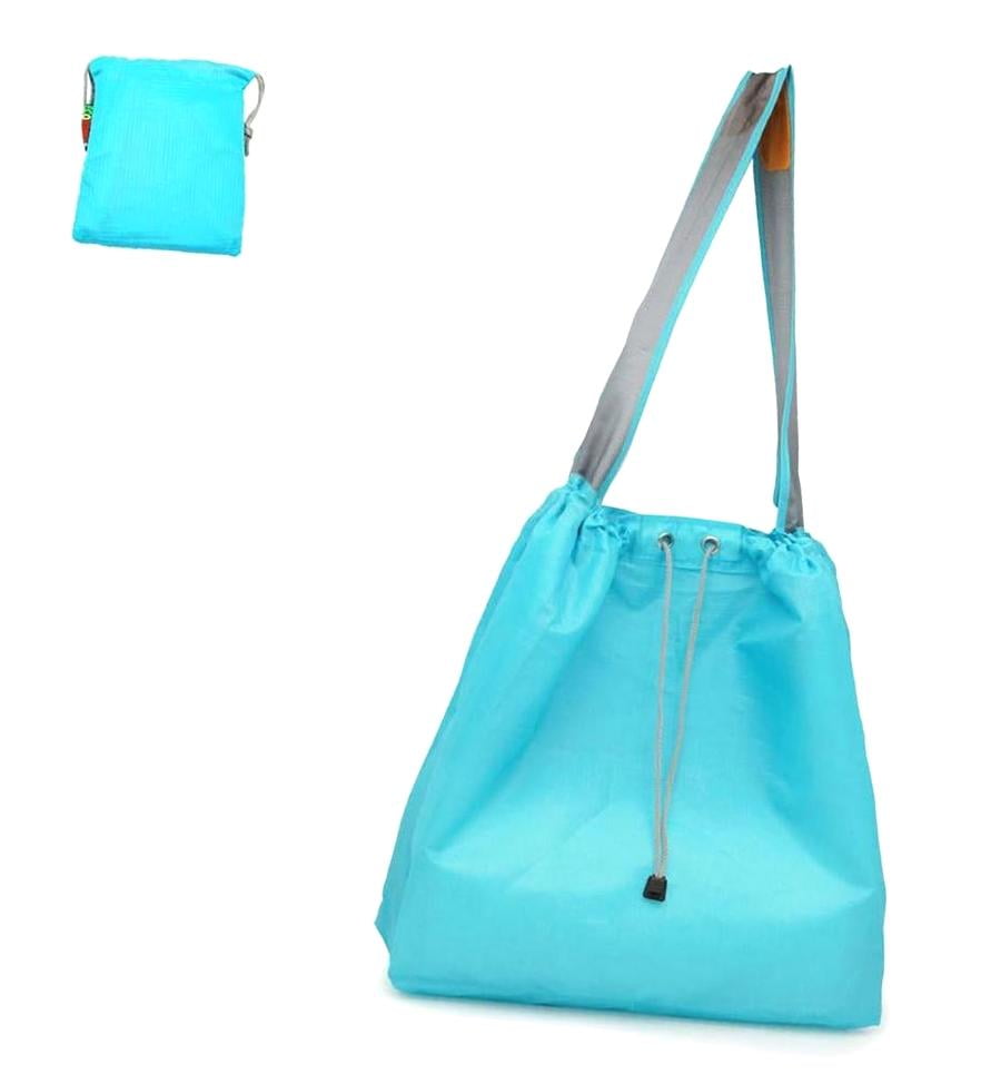 FREEAMG Single Pack Nylon Collapsible Grocery Tote with Pouch ...