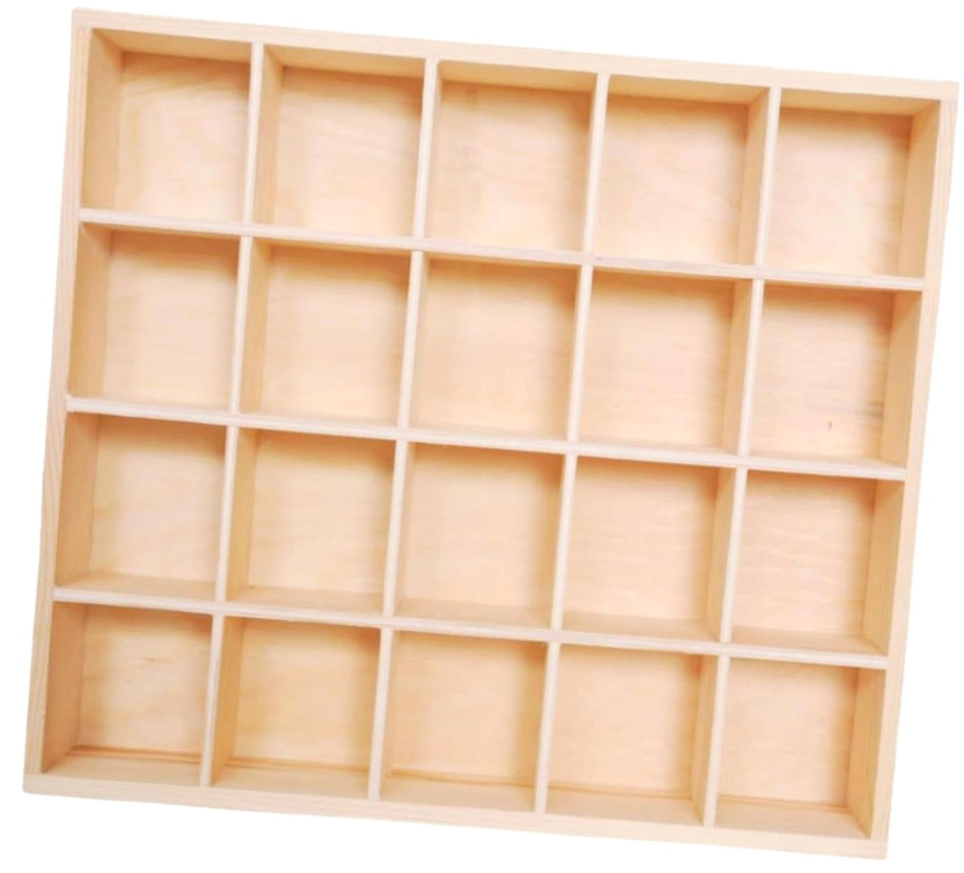FREEAMG Single Piece 13.4''x10.6''x2'' Vintage Wooden Organizer Box ...