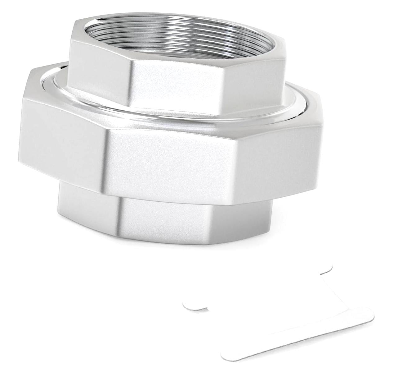 FREEAMG Single Unit 304 Steel Union, 2" NPT Female Threaded Pipe ...