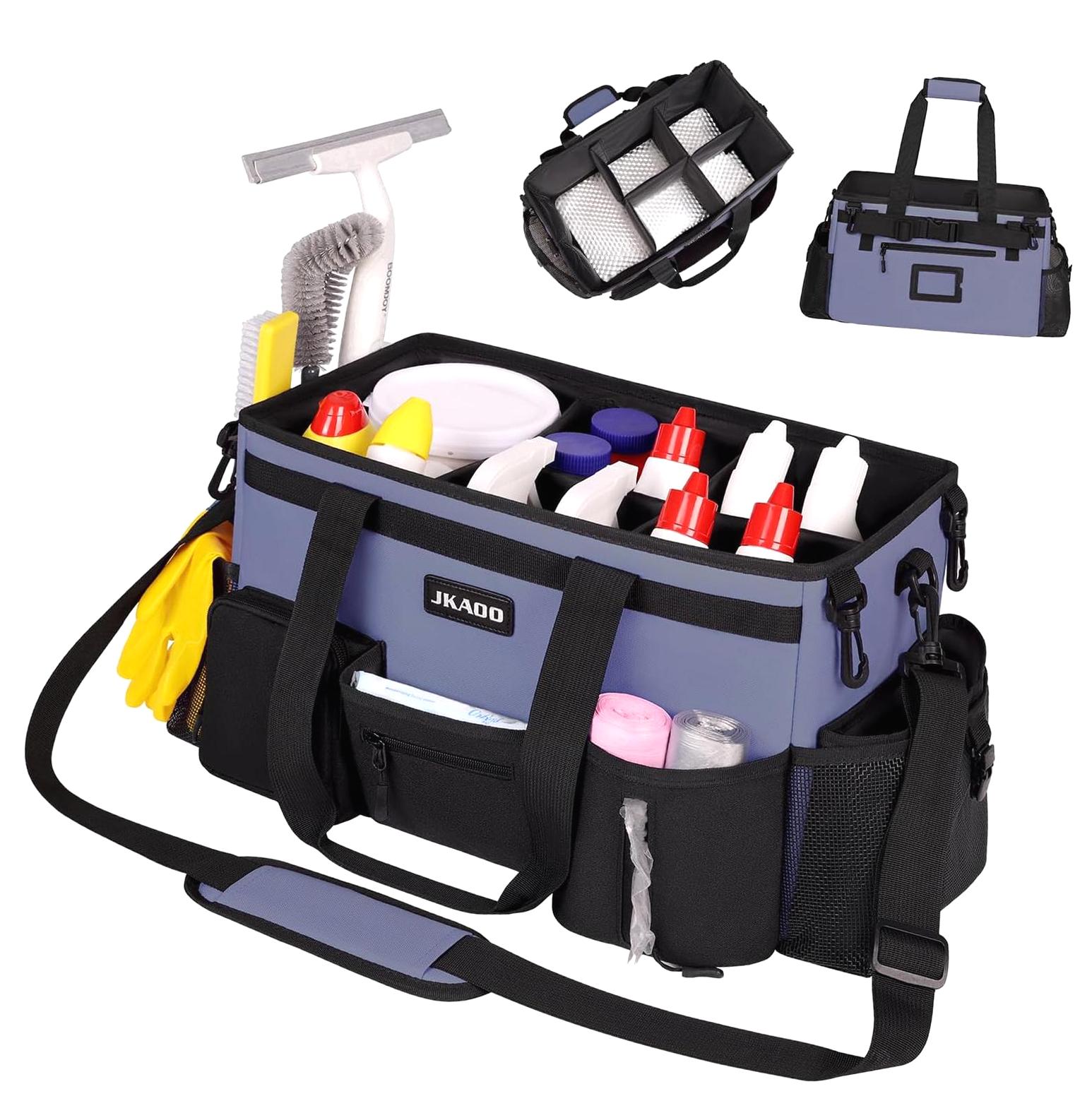 FREEAMG Spacious Portable Cleaning Caddy Bag, Storage Solution for ...
