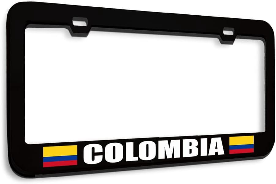 FREEAMG Speedy s Metal License Plate Frame Colombia Colombian Flag ...