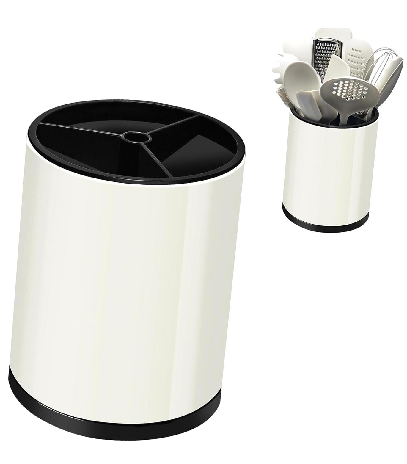 FREEAMG Stainless 360° Rotating ,Large Utensil Caddy, Cooking Spoon ...