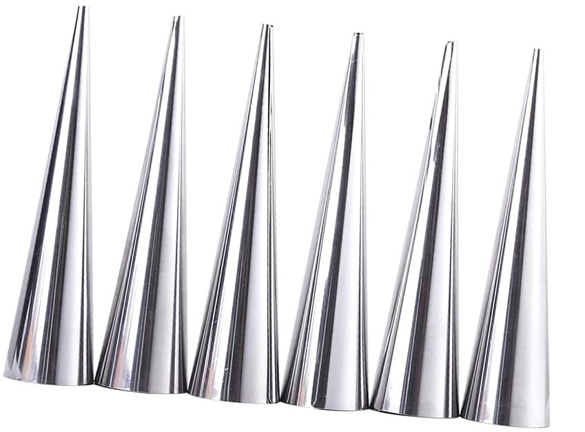 FREEAMG Stainless Steel Waffle Cone Horn Molds Pastry Roll Horn ...