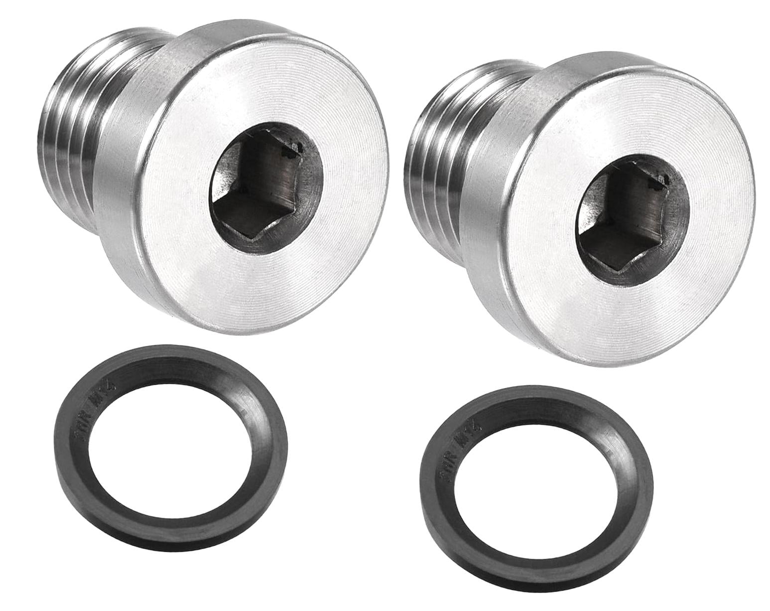 FREEAMG Steel Inner Hex M14x1.5 Pipe Fitting Plug with Seal for ...