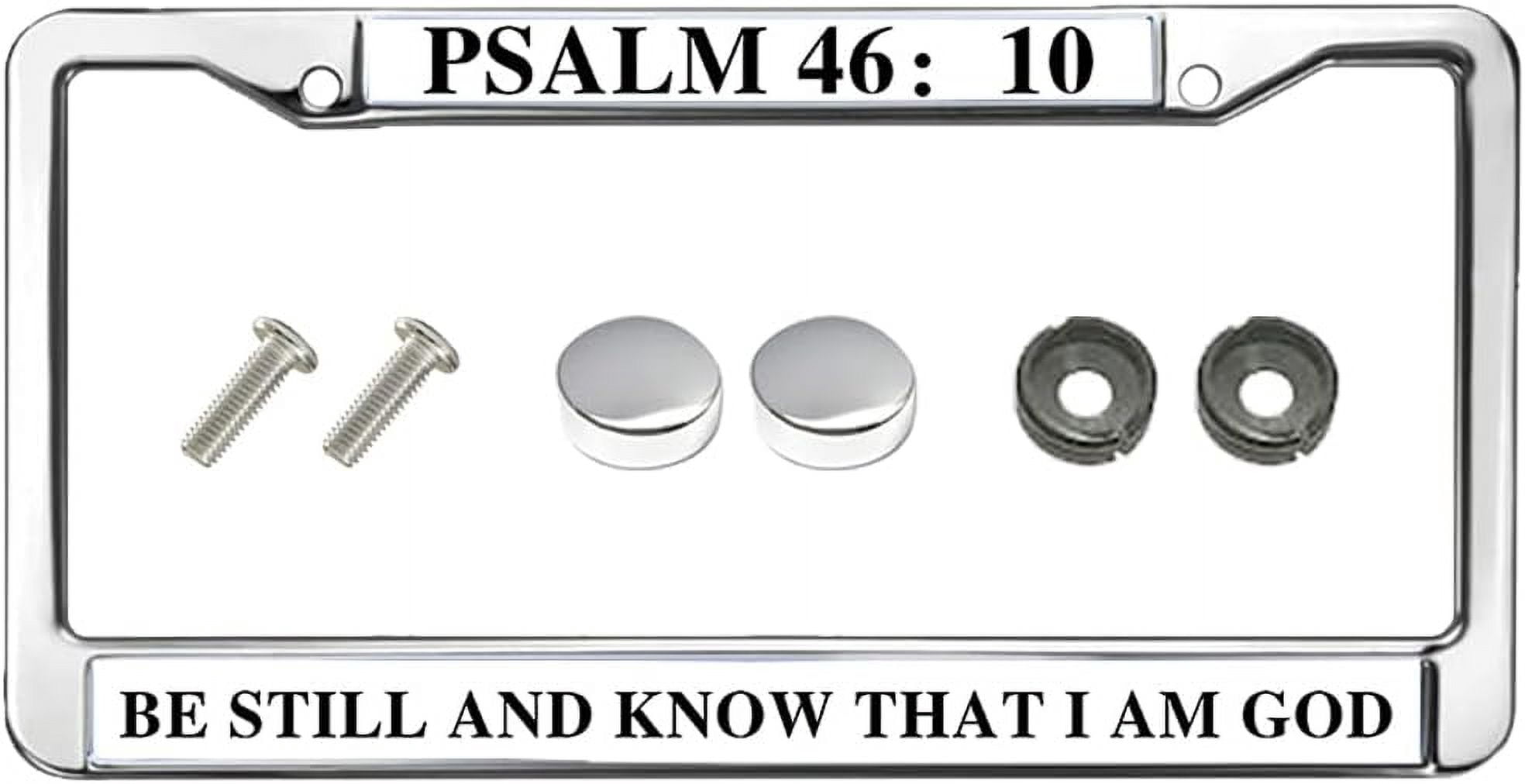 FREEAMG Be Still with God License Plate Frame,Psalm Bible Verse License ...