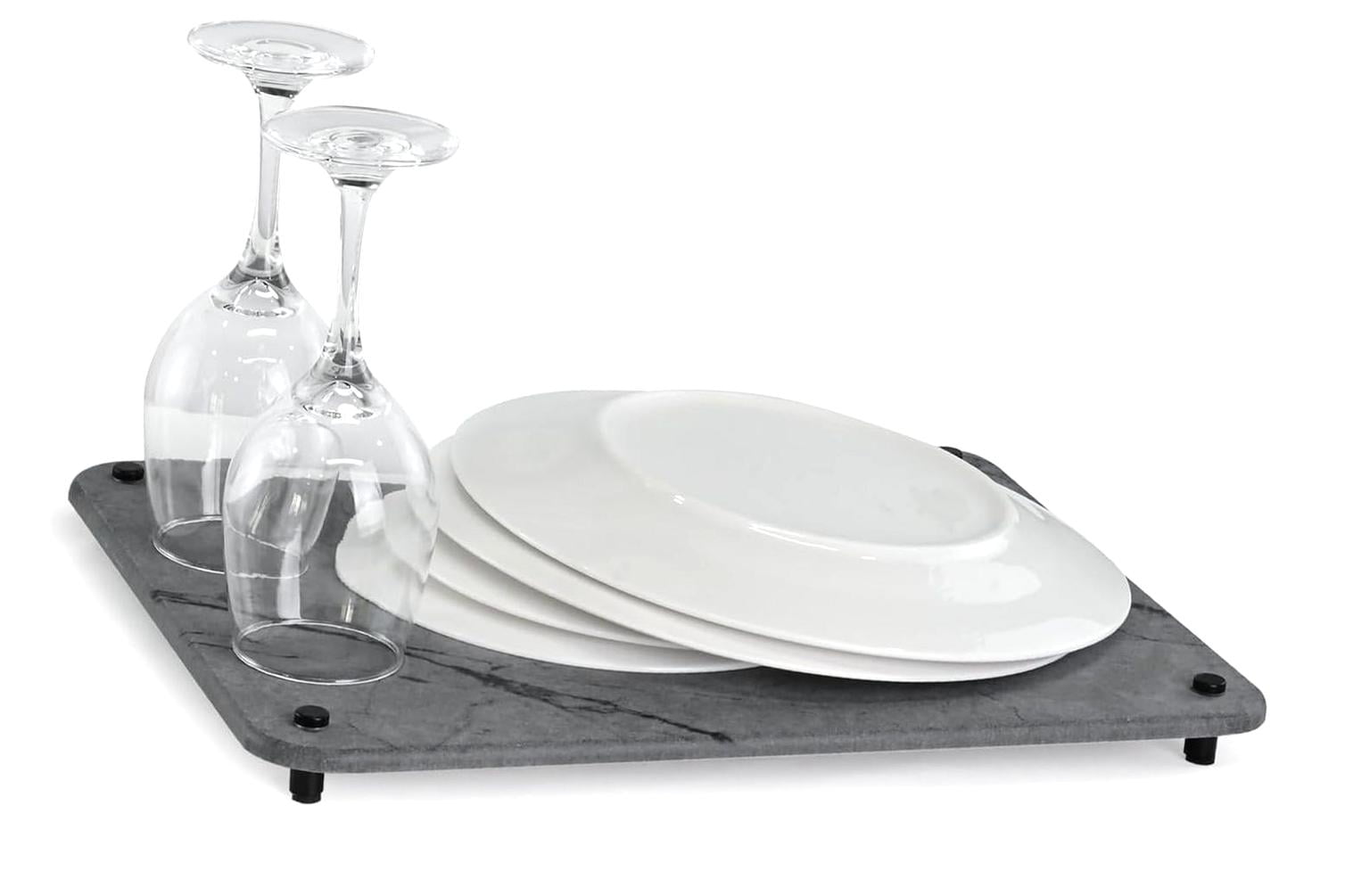 FREEAMG Stone Drying Mat for Kitchen - 15.7" × 12" Quick Dry Diatomite ...