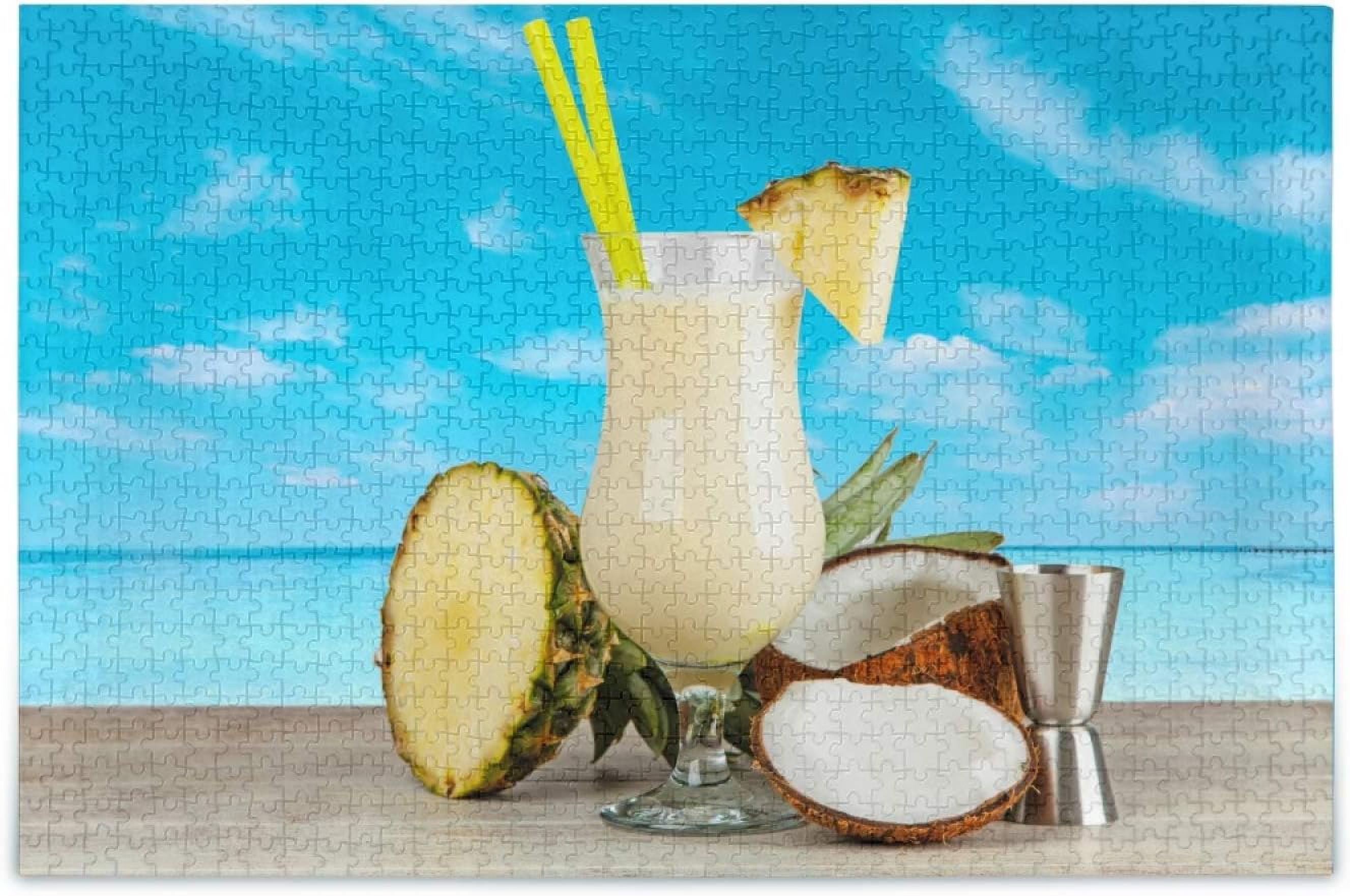 FREEAMG Summer Coconut Drink Puzzle for Adults 1000 Piece Puzzles Game ...