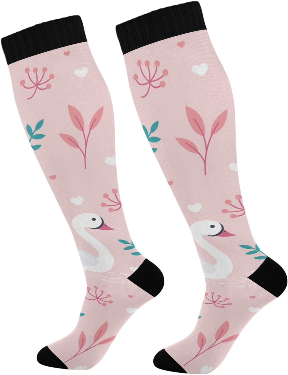 FREEAMG Swan Compression Socks for Women and Men, 1 Pair - Walmart.com