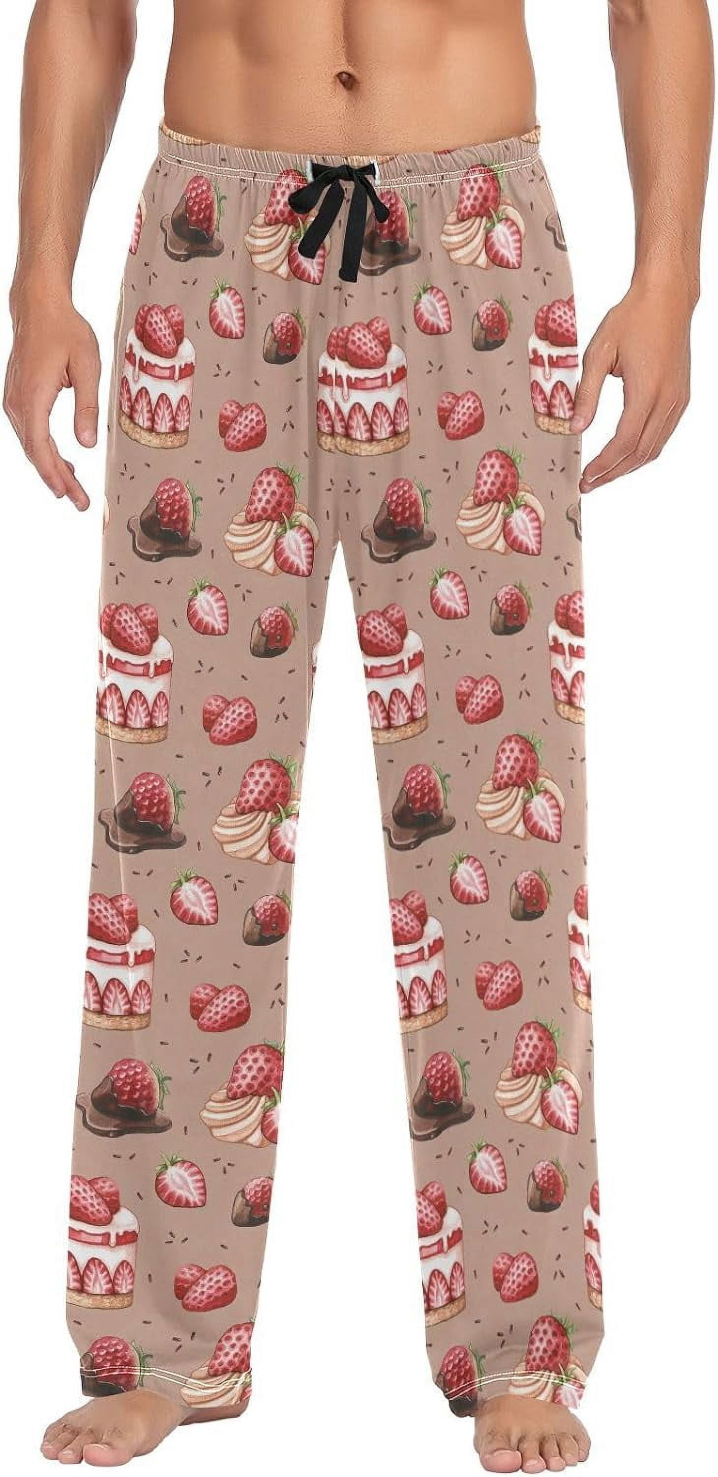 FREEAMG Sweets Pajama Pants for Men, Men's Separate Bottoms ...