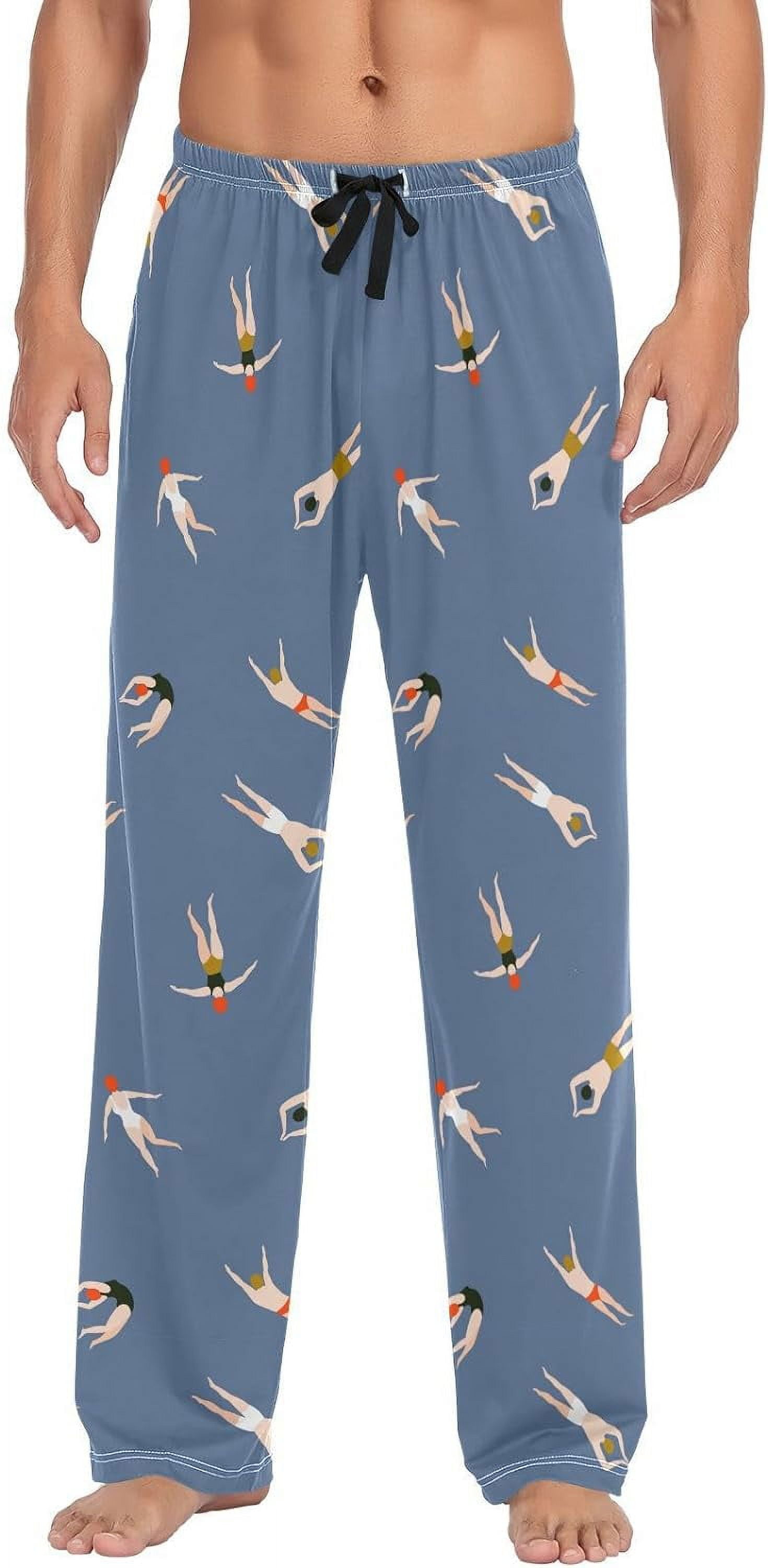 FREEAMG Swim Pajama Pants for Men, Men's Separate Bottoms, Comfortable ...