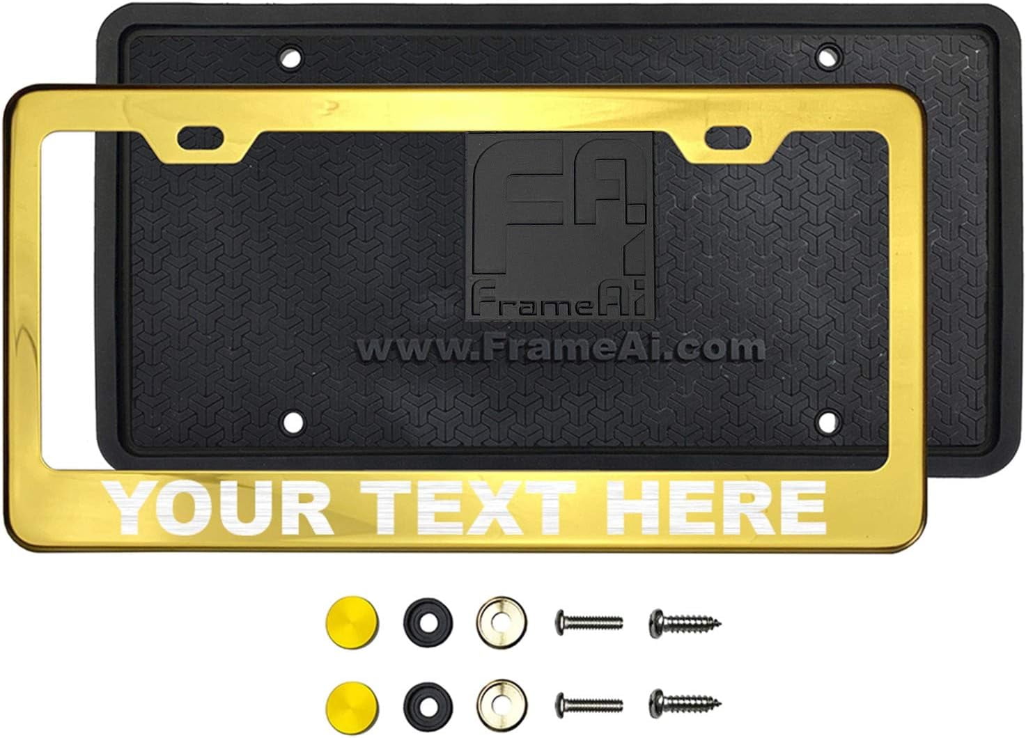 FREEAMG T304 Stainless Steel Laser Etched ized Silicone Back Guard ...