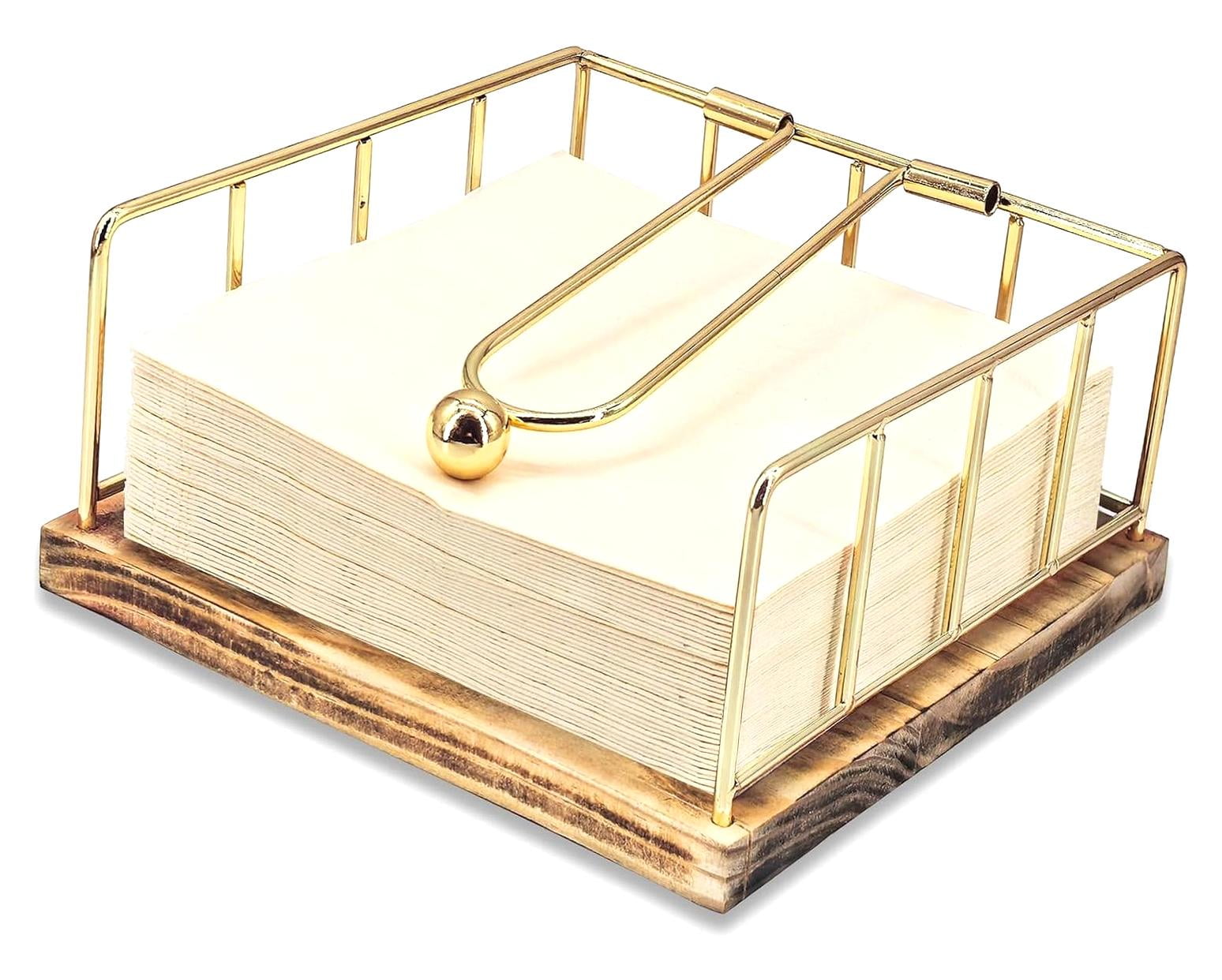 FREEAMG Table Napkin Holder, Flat Design with Weighted Metal Arm ...