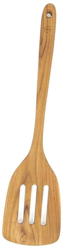 FREEAMG Teak Wooden Slotted Spatula Turner | , Healthy, High Moisture ...