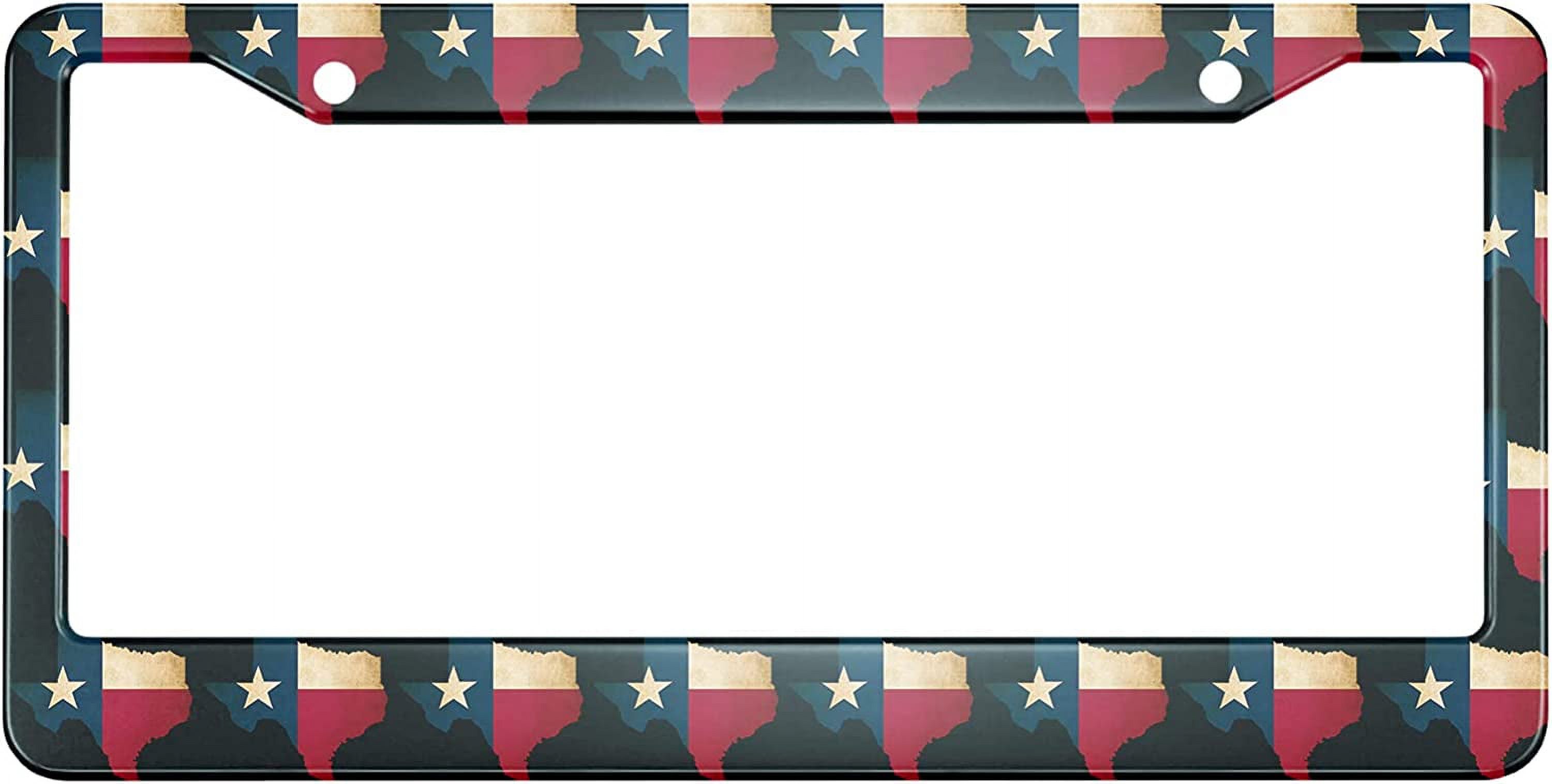 FREEAMG Texas State Map License Plate Frame Texas State Map Outline ...