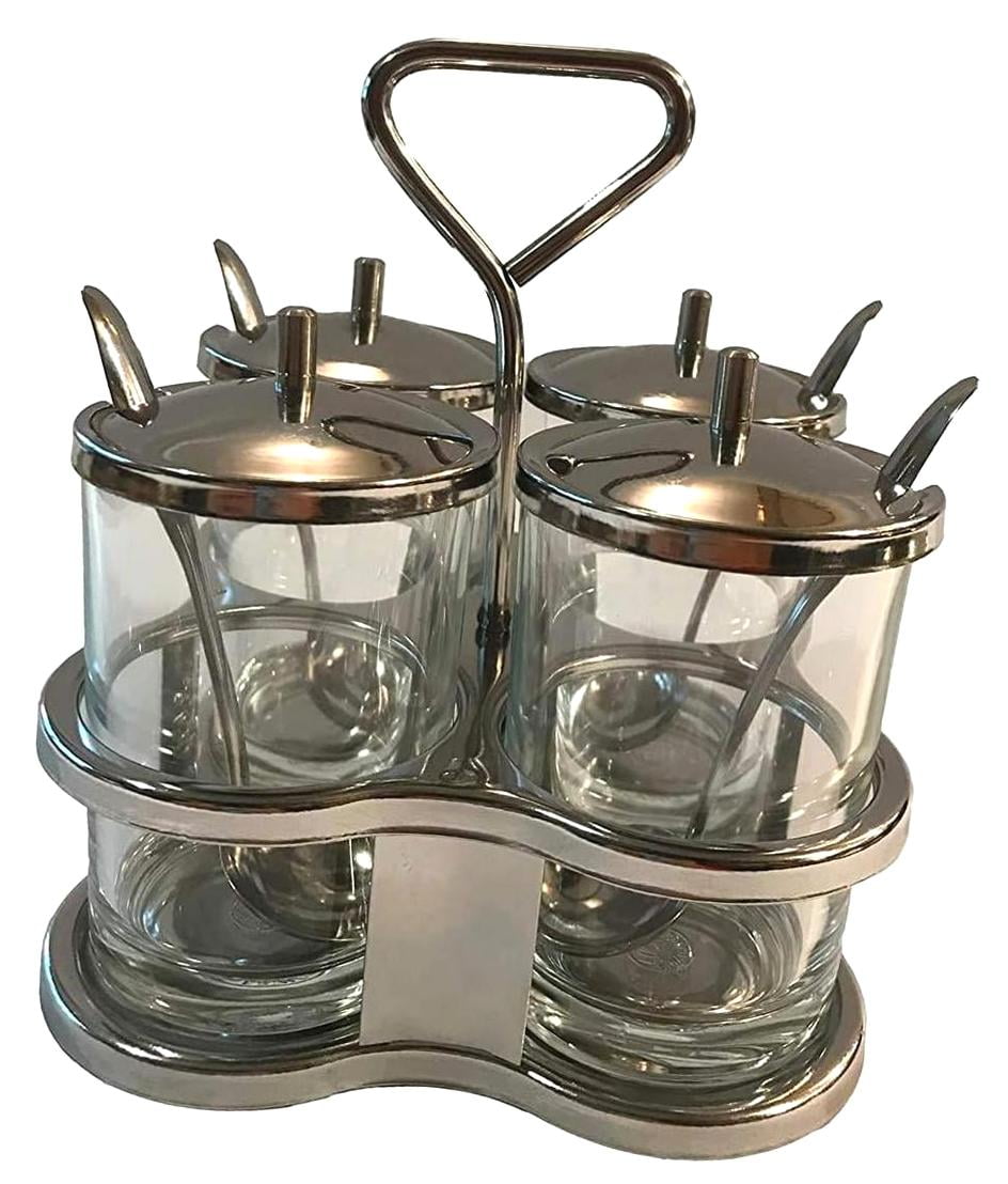 FREEAMG Thai Kitchen Seasoning Storage Set Stainless Steel Spicy ...