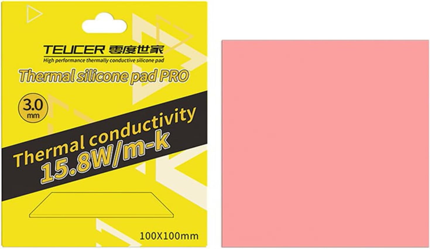 FREEAMG Thermal Pad 15.8 W/mK, 100x100xm, Non Conductive Heat Resnce ...