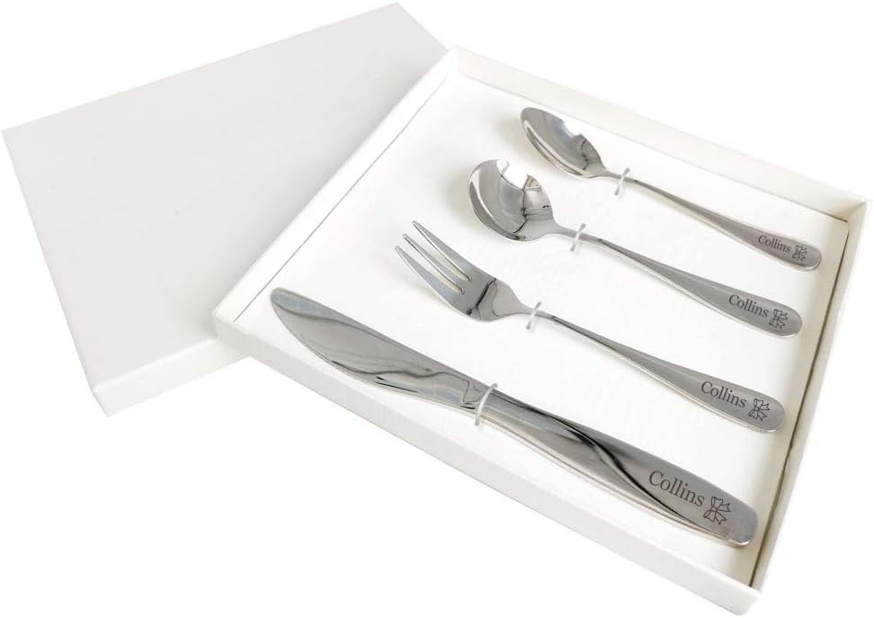 FREEAMG Toddler Silverware 4pcs Cutlery Set Stainless Steel Kids ...