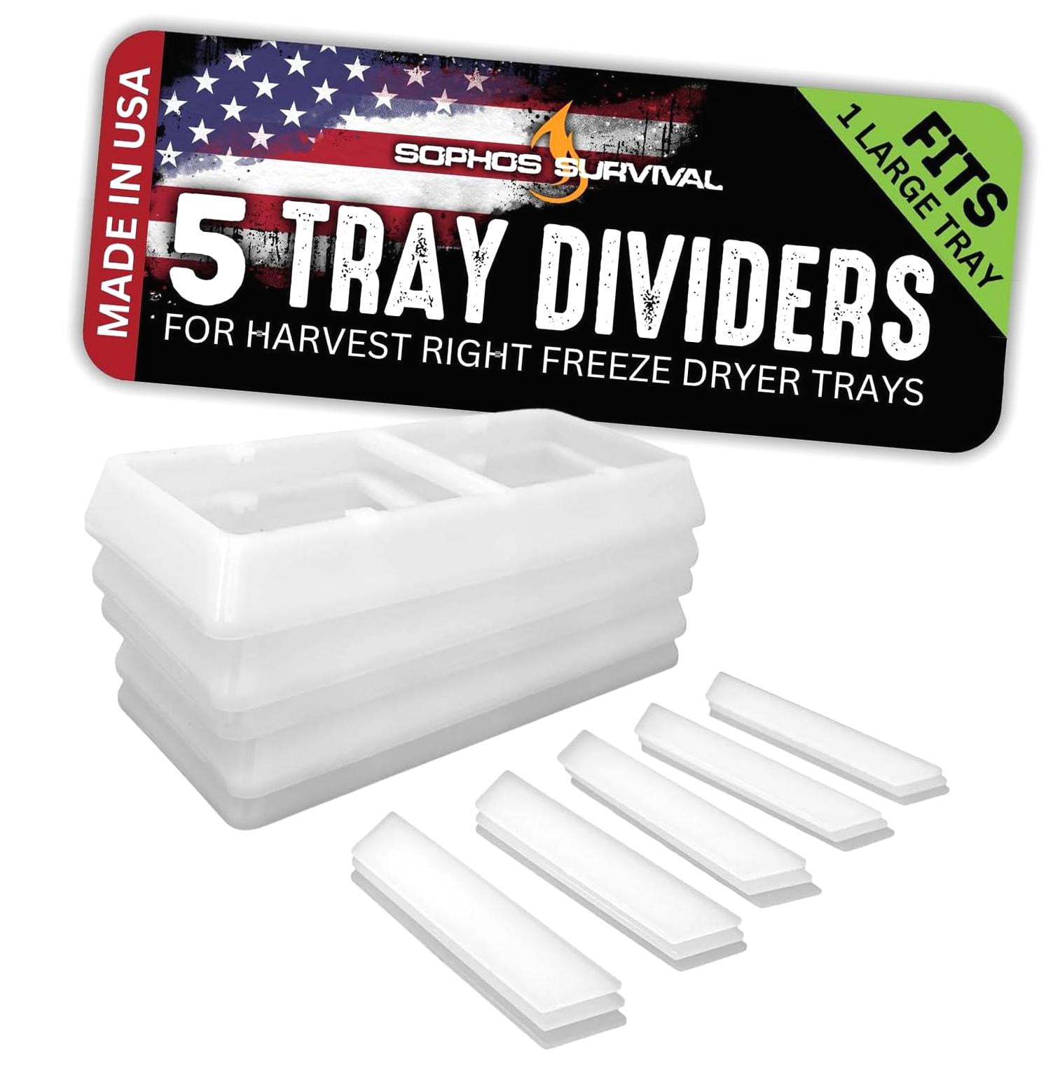 FREEAMG Tray Dividers for Medium Harvest Right Freeze Dryer Trays (4 ...