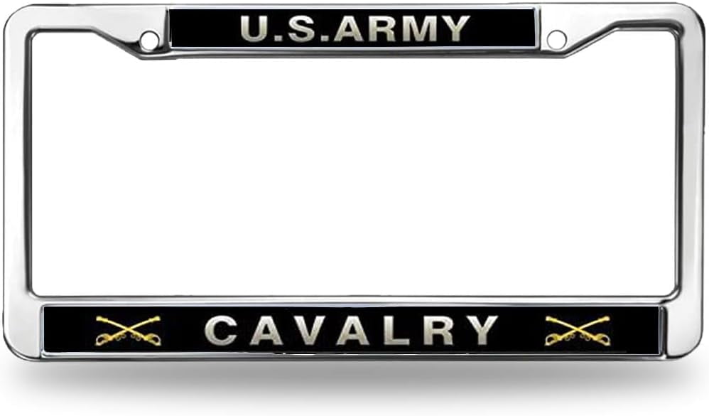 FREEAMG US Army Cavalry License Plate Frame Military US Army Support ...