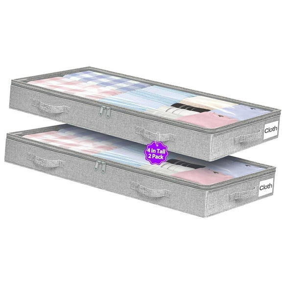 Shallow Underbed Storage Containers