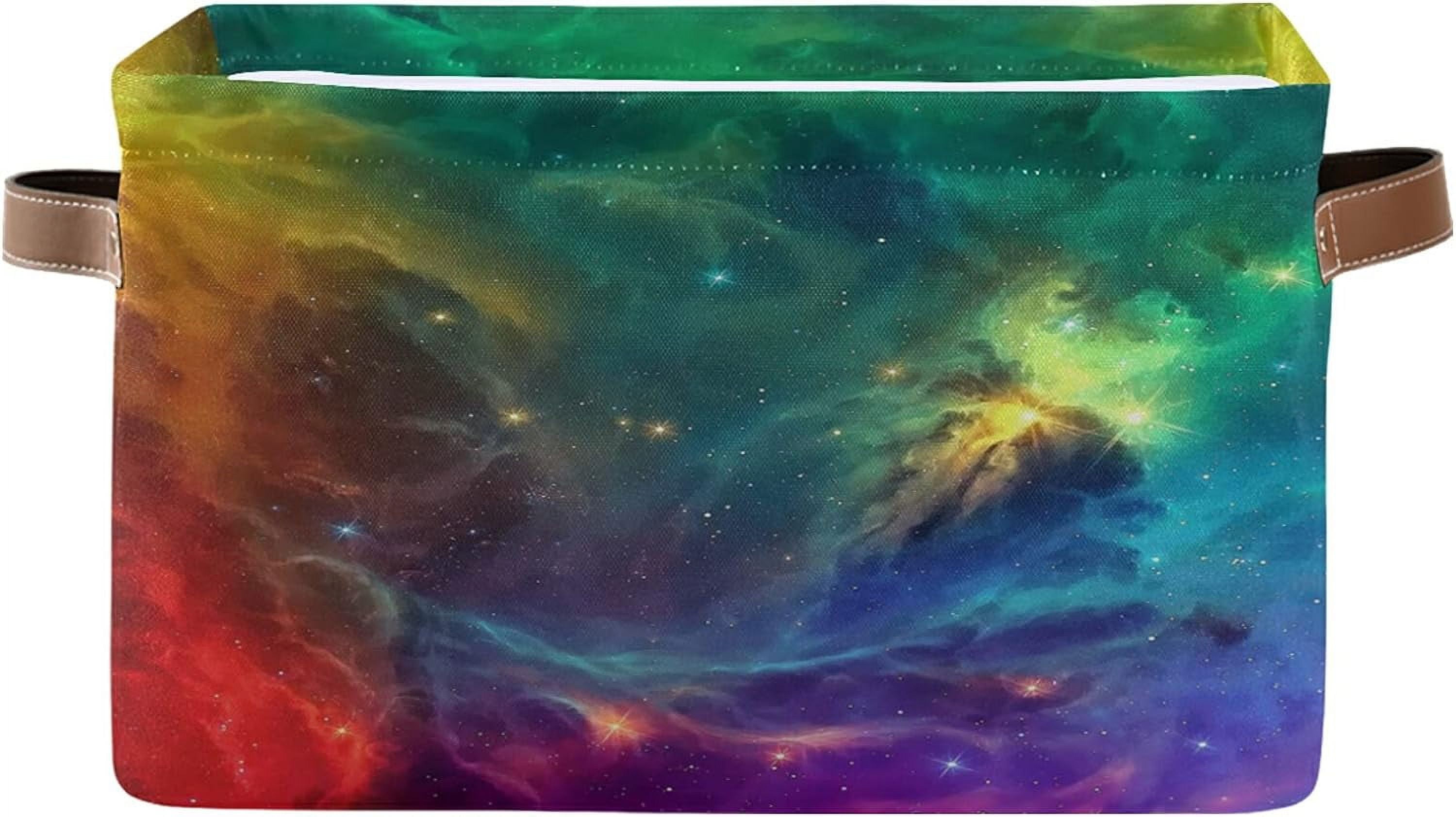 FREEAMG Universe Sky Galaxy Storage Bin for Toy Storage Basket Dirty ...