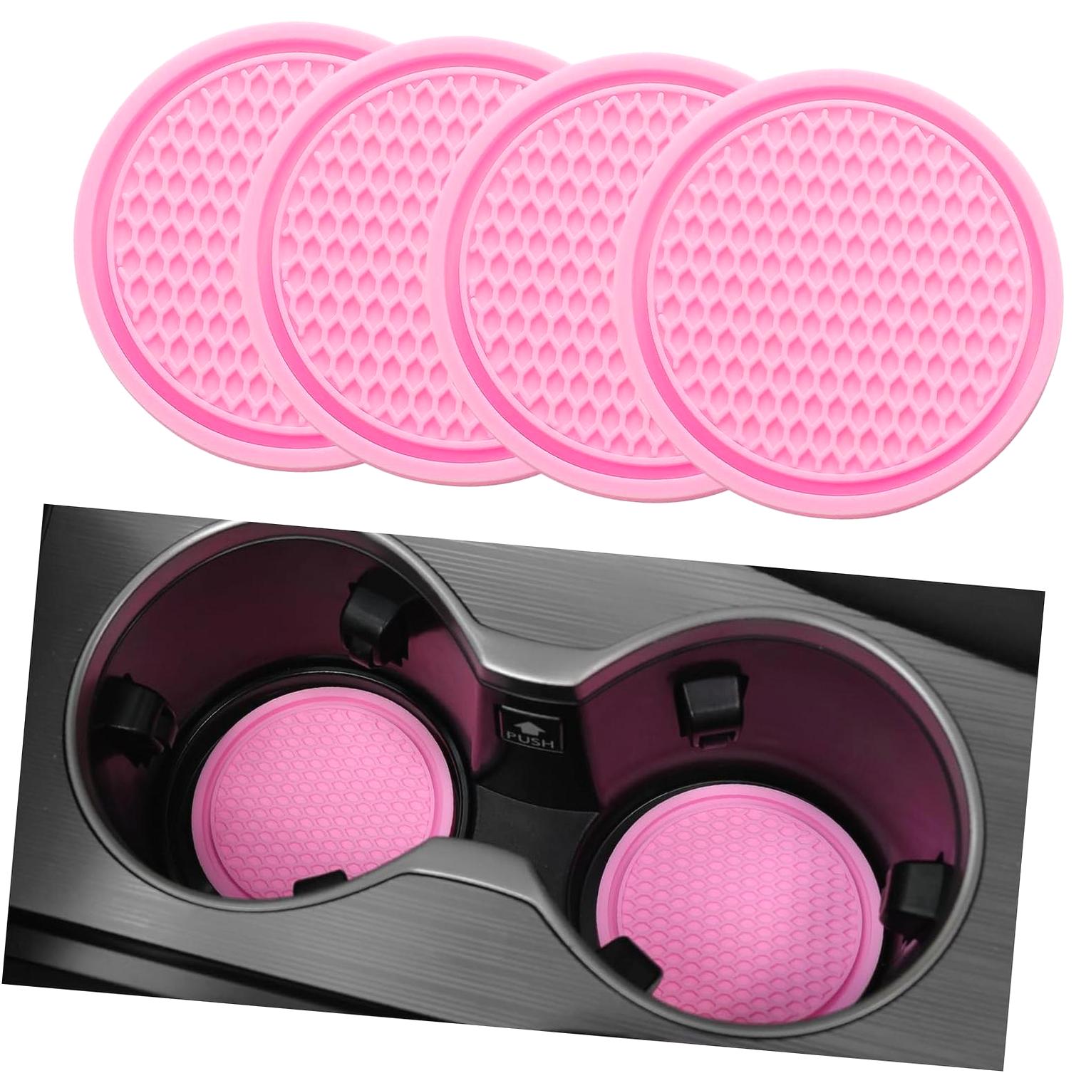 FREEAMG Vehicle Beverage Mat, Set of 4, Cup Holders Integrated with ...