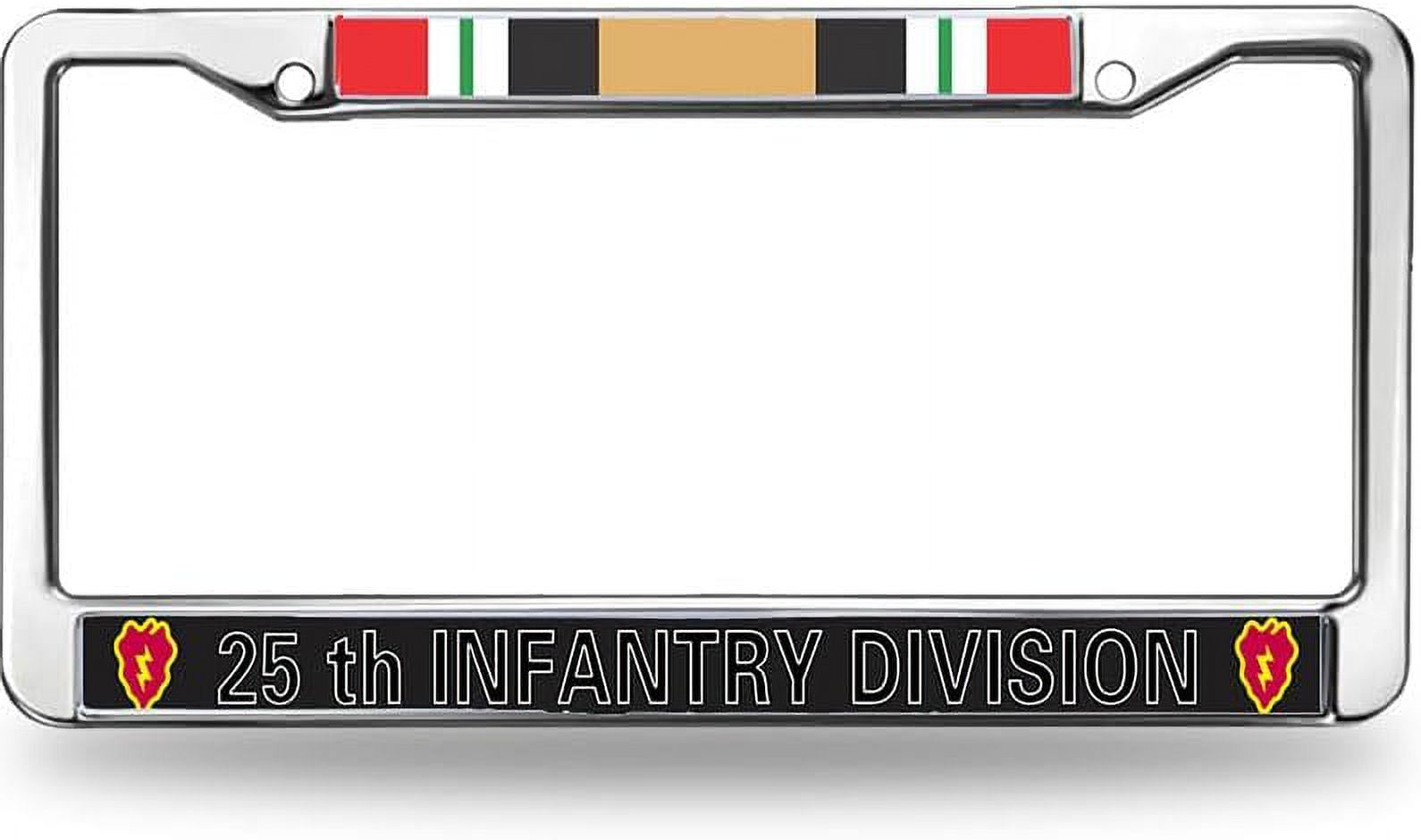 FREEAMG Vietnam Vet Pride License Plate Frame Chrome Army 25th Infantry ...