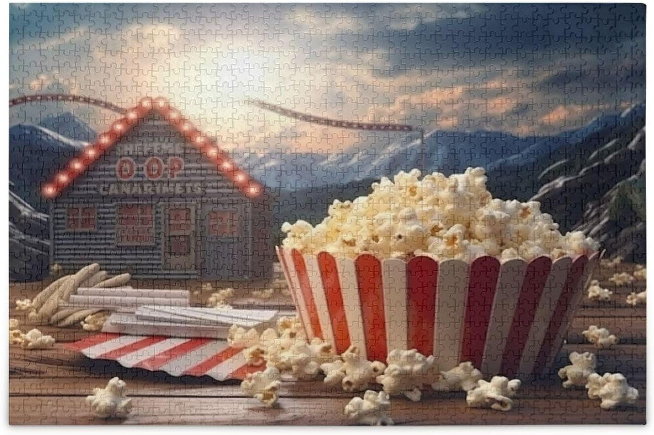FREEAMG Vintage Popcorn Jigsaw Puzzles for Adults or Kids 500 Piece ...