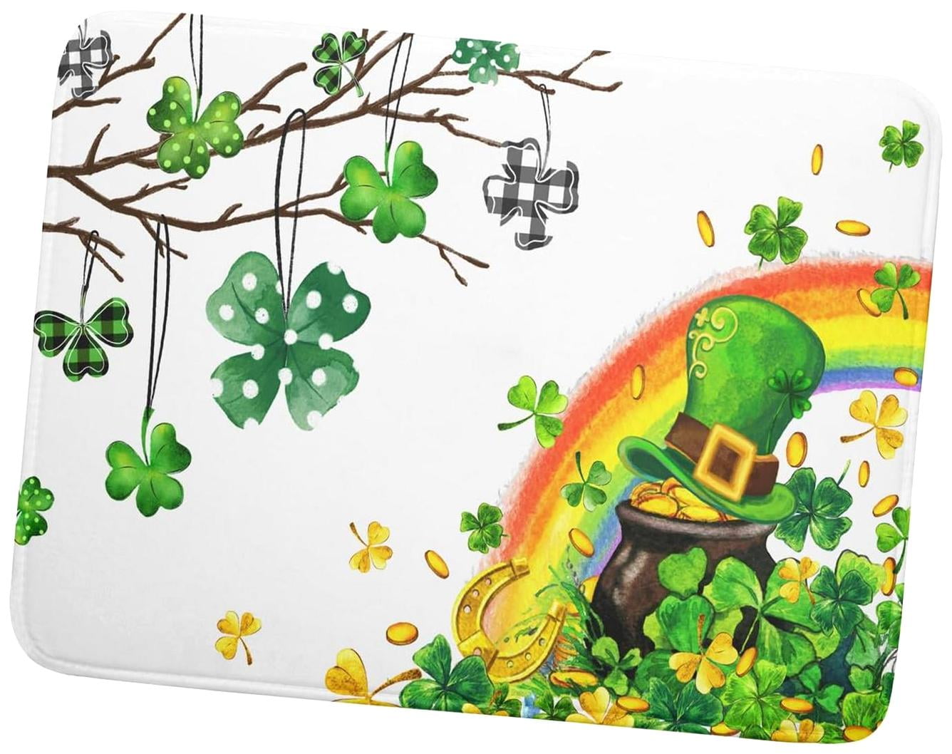 FREEAMG Vintage Rooster Dish Drying Mat for Countertop, 18"x24" Farmhouse Chicken Dish Drainer ...