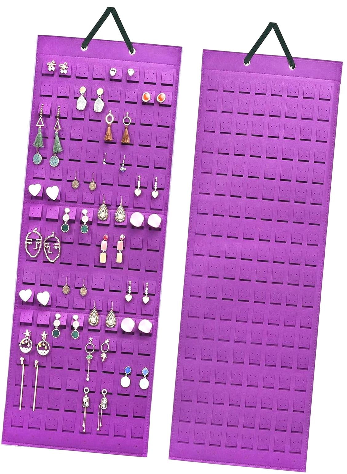 FREEAMG Wall-Mounted Earring Organizer with 20 for Women, Felt Stud ...