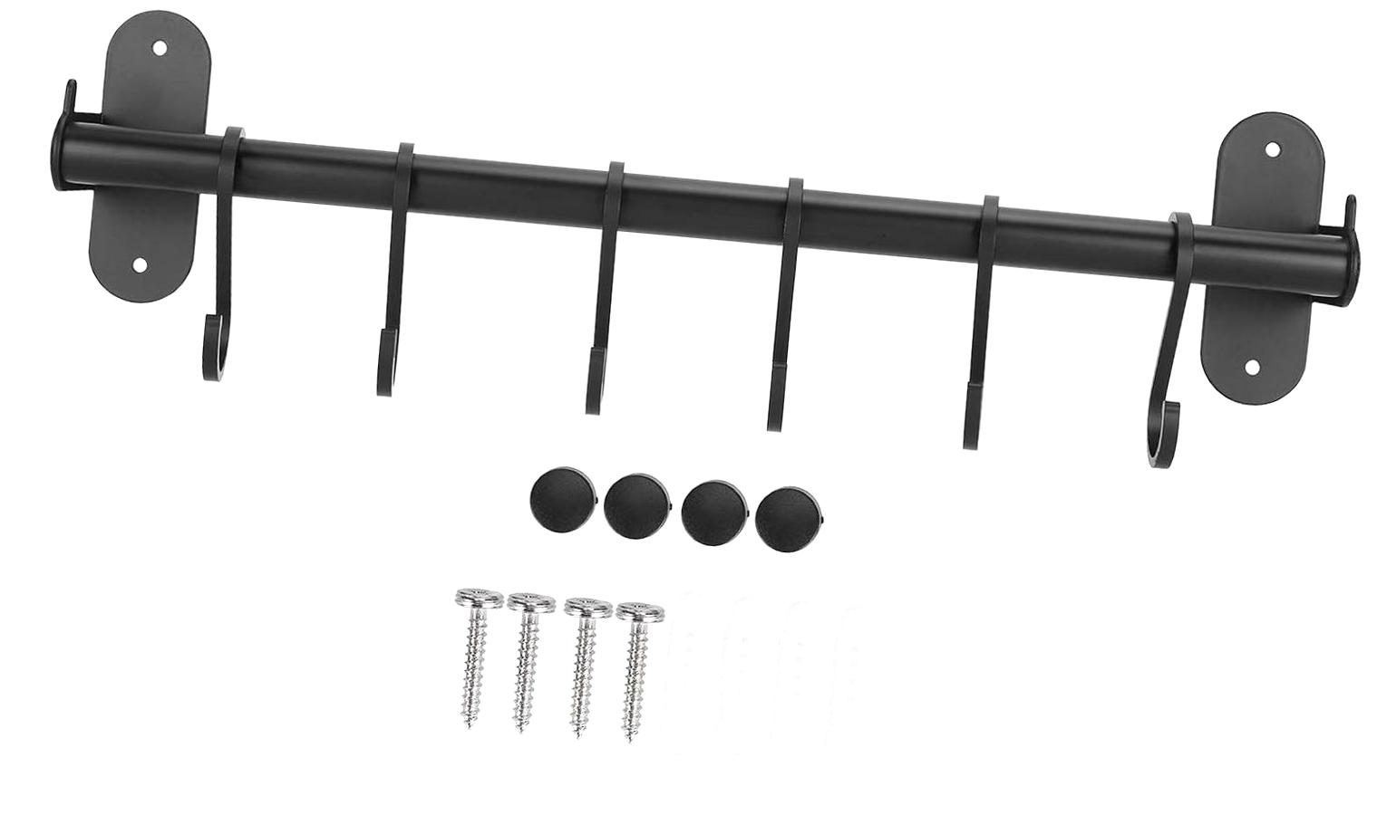 FREEAMG Wall-Mounted Storage Holder, 40cm Kitchen Utensil Hanging Rail ...