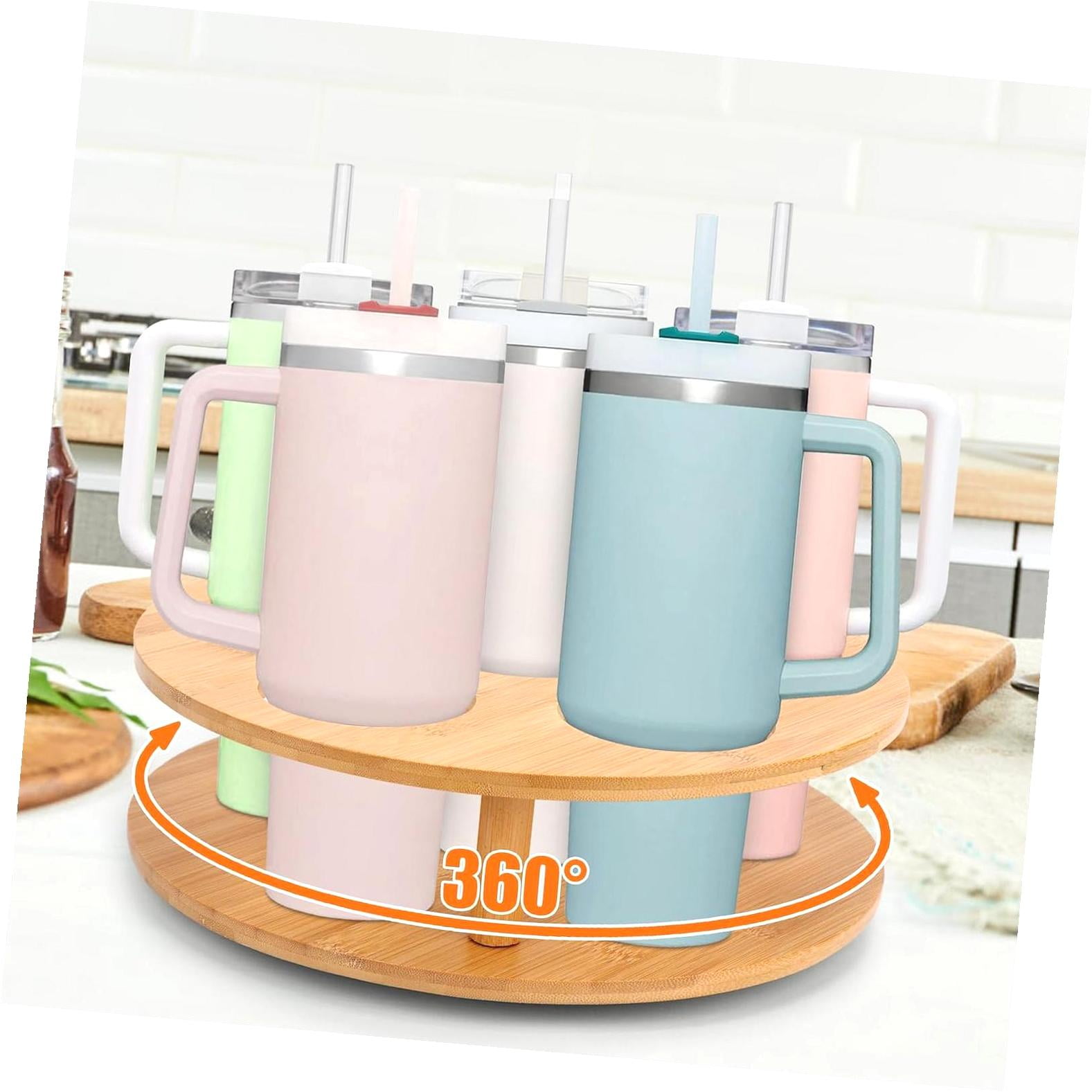 FREEAMG Water Bottle Organizer for S-tanley Tumbler, Rotatable Cup ...