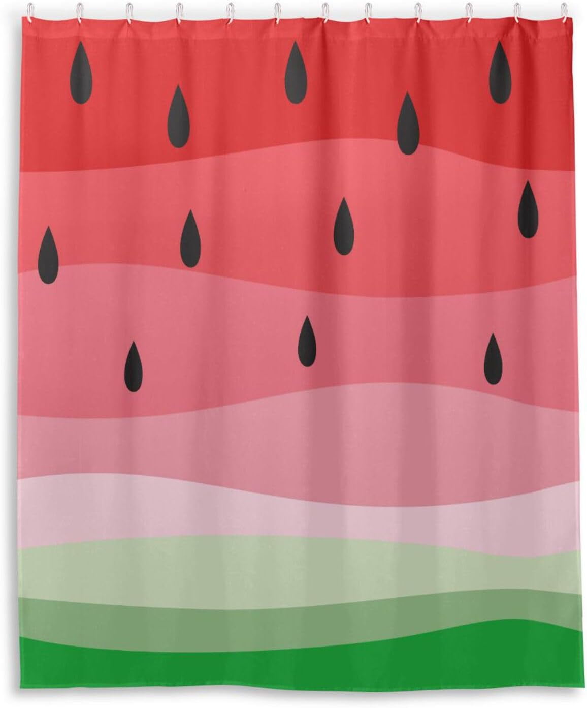 FREEAMG Watermelon Shower Curtains, Waterproof Fabric Shower Curtains ...