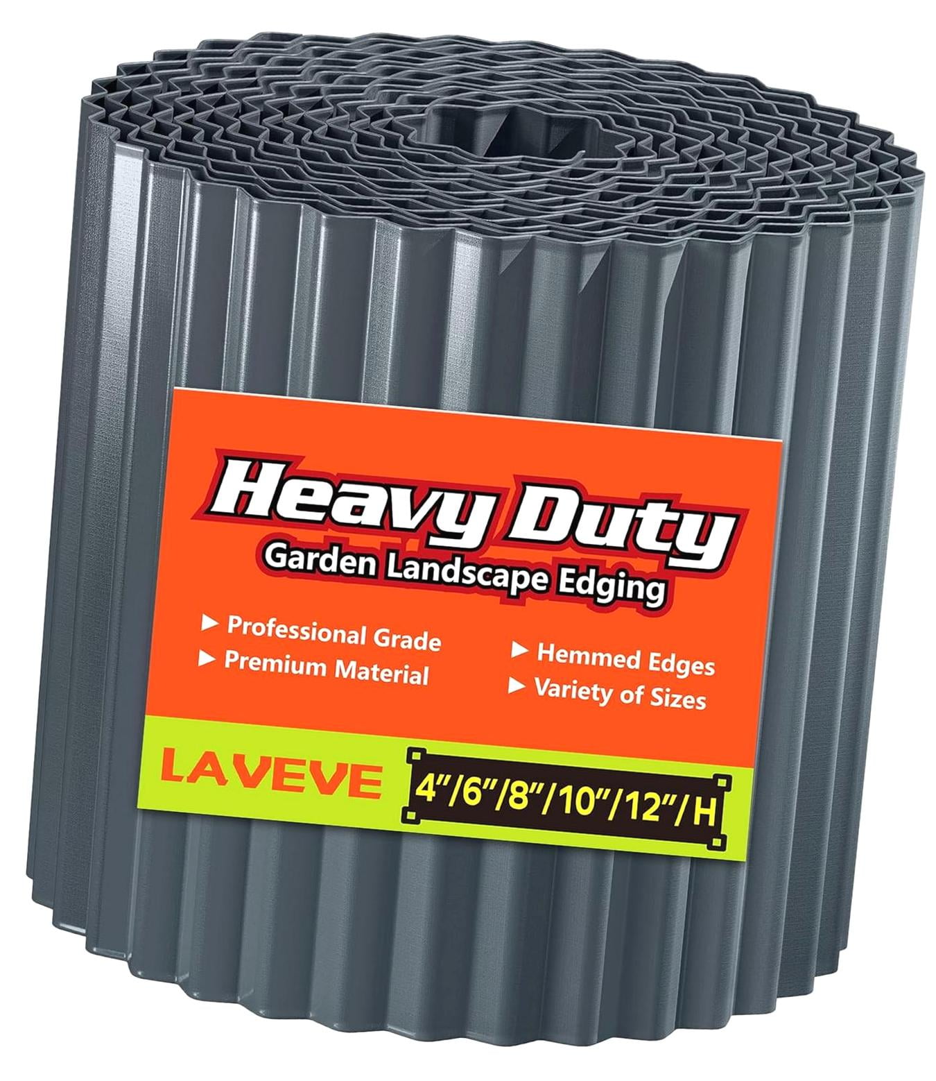 FREEAMG Wavy Metal Garden Border 6" x 20Ft, Decorative Edge for Lawns ...