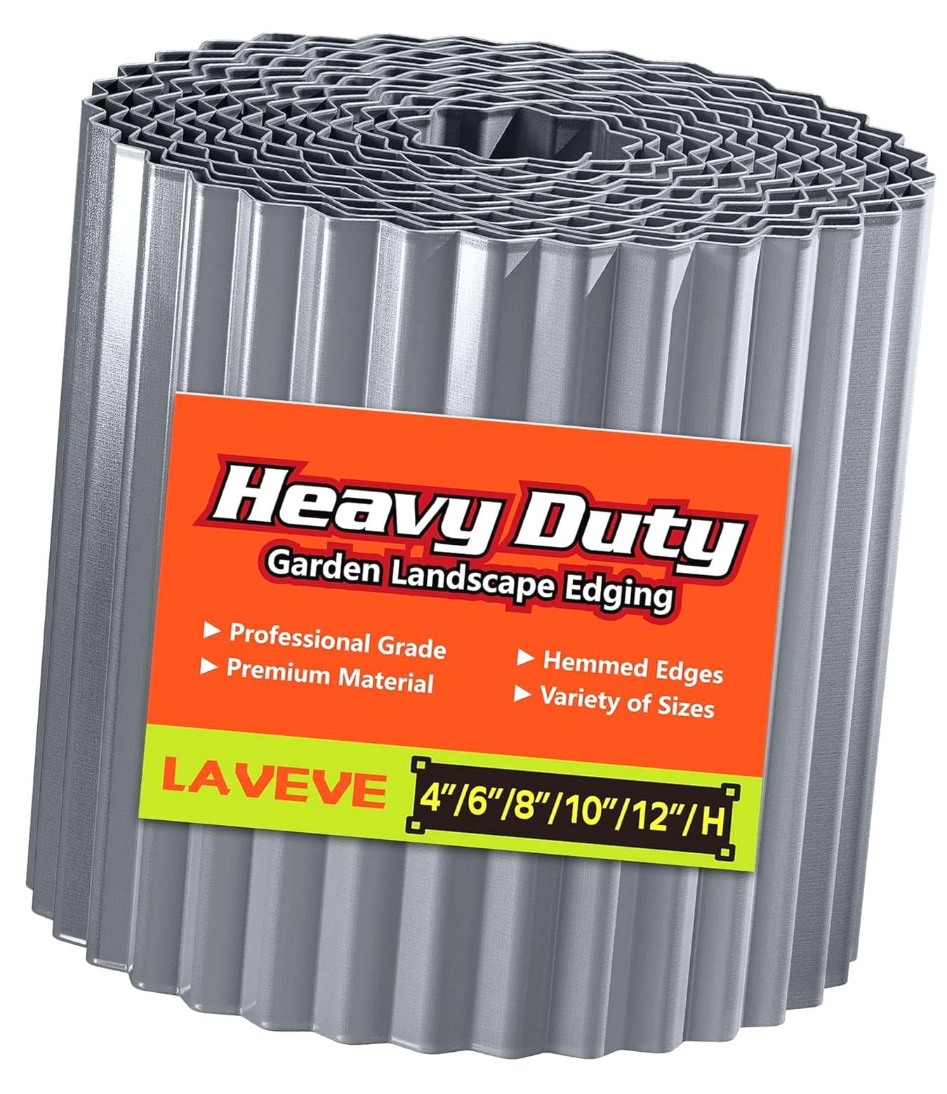 FREEAMG Wavy Metal Garden Border 6" x 20Ft, Decorative Edge for Lawns ...