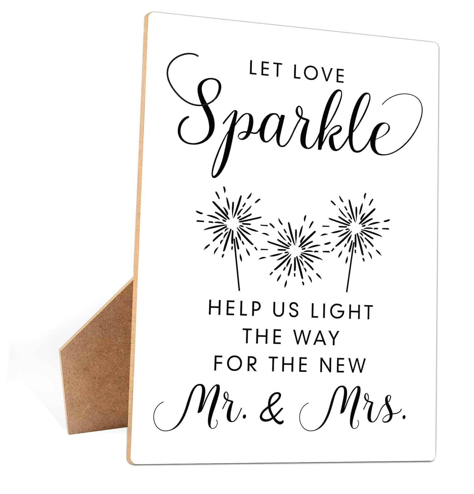 FREEAMG Wedding Send Off Sign, Sparkling Love Tags for Bridal Shower, 8 ...
