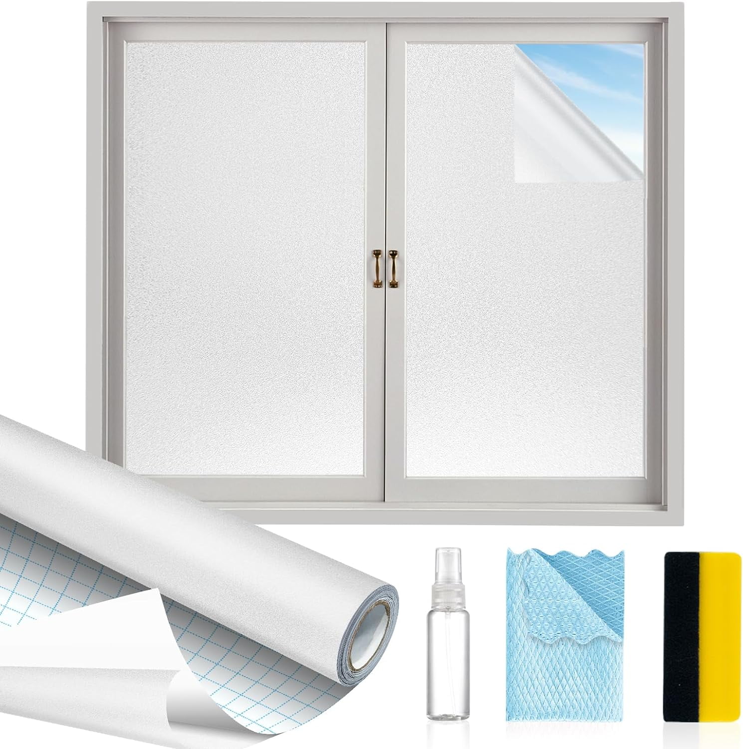FREEAMG Window Privacy lm with Installation Tools,Frosted Glass Window ...