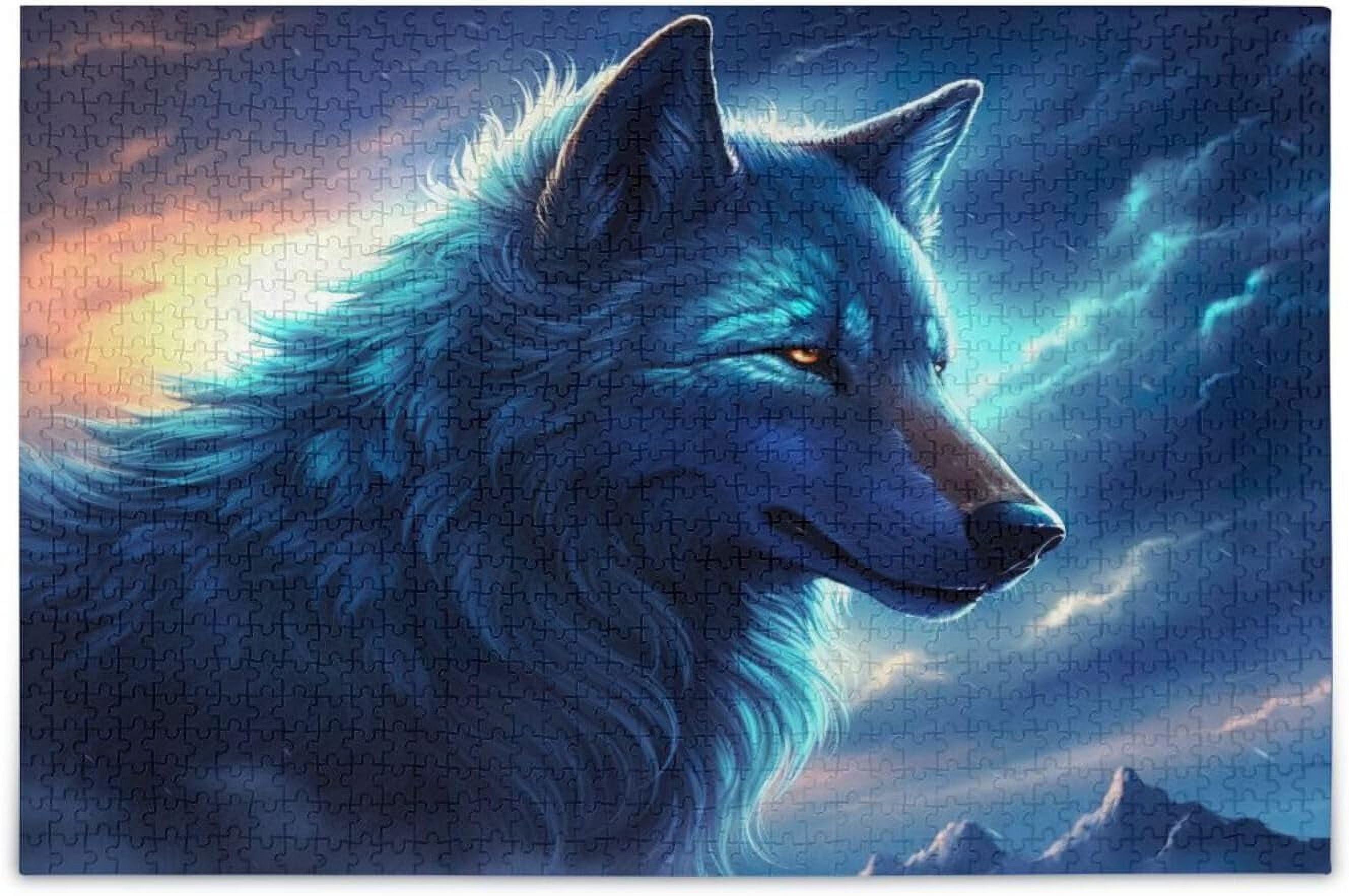FREEAMG Wolf 500 Piece Large Jigsaw Puzzle for Adults - Game ...