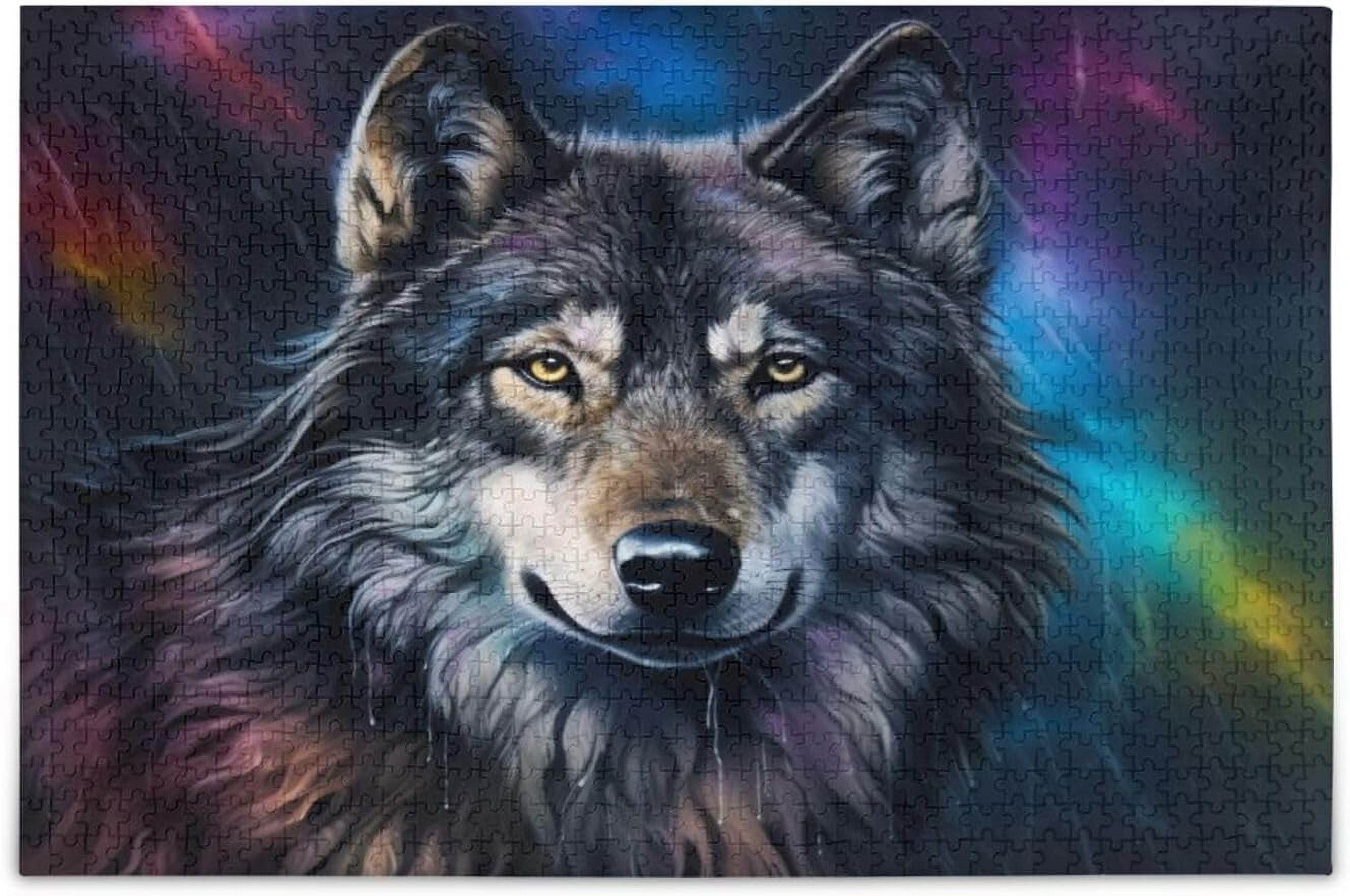 FREEAMG Wolf Jigsaw Puzzles for Adults 500 Piece, Puzzles for Adults ...