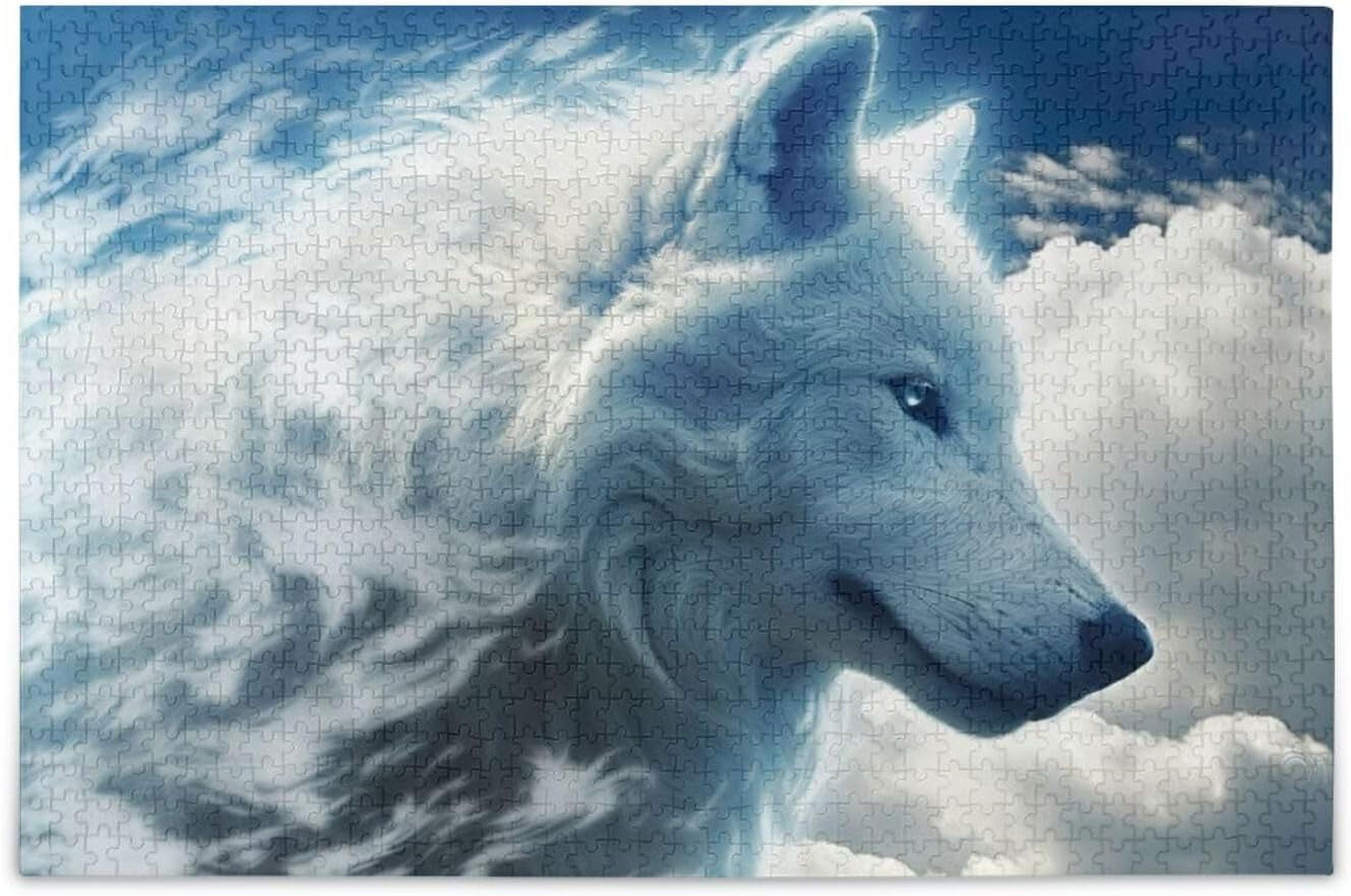 FREEAMG Wolf Wooden Jigsaw Puzzles Intellectual Entertainment ...