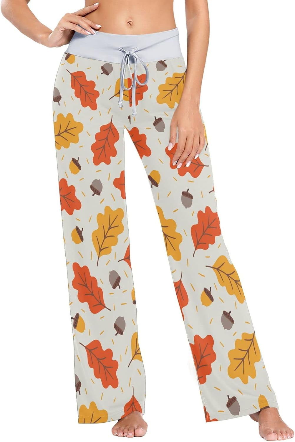 FREEAMG Women Pajama Pants Lounge Pants Long Stretch Comfy Sleepwear ...