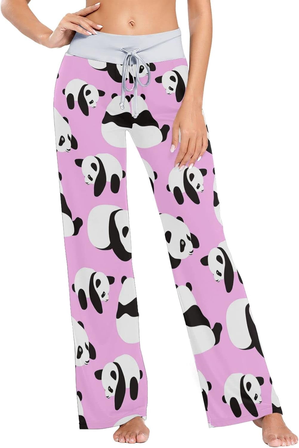 FREEAMG Women Pajama Pants Lounge Pants Long Stretch Comfy Sleepwear ...