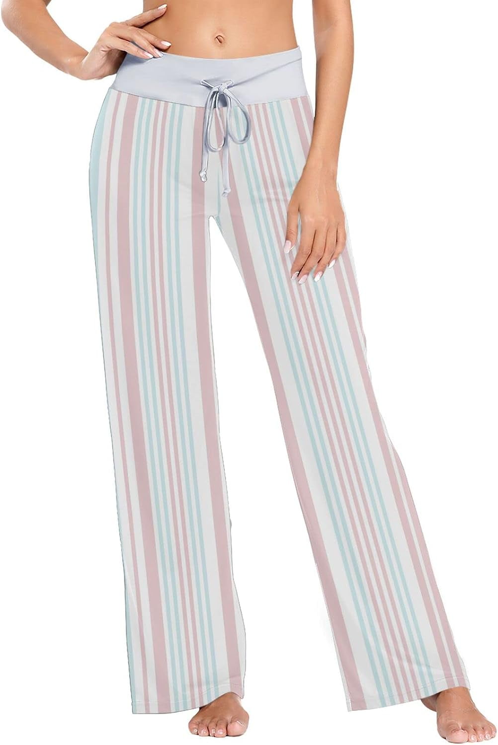 FREEAMG Women Pajama Pants Lounge Pants Long Stretch Comfy Sleepwear ...