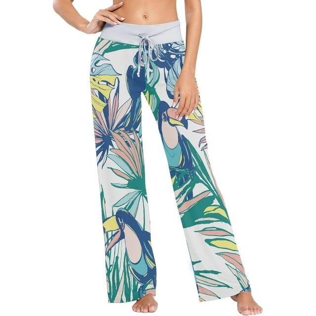 FREEAMG Women Pajama Pants Lounge Pants Long Stretch Comfy Sleepwear ...