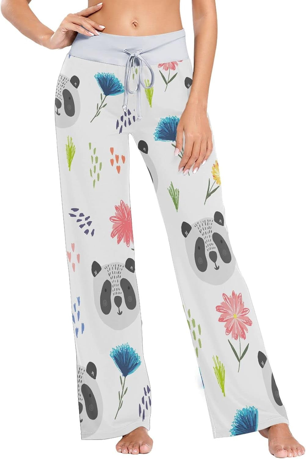 FREEAMG Women Pajama Pants Lounge Pants Long Stretch Comfy Sleepwear ...