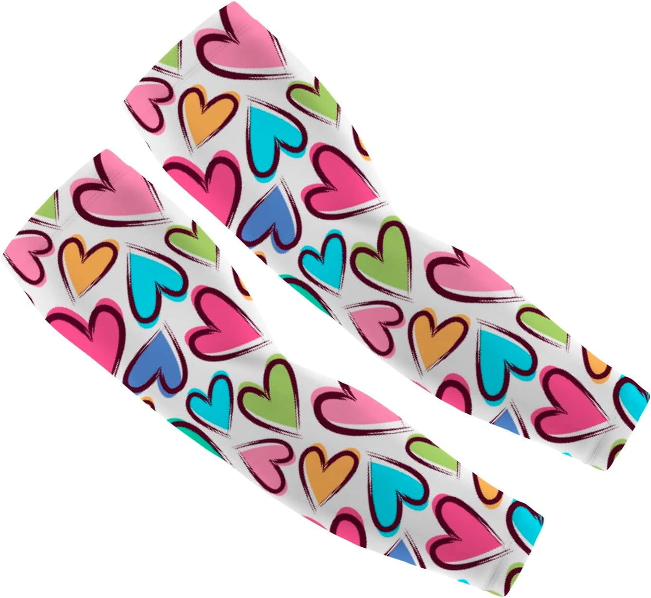 FREEAMG Women UV Sun Protection Arm Sleeves Cooling Sleeves Arm Cover ...